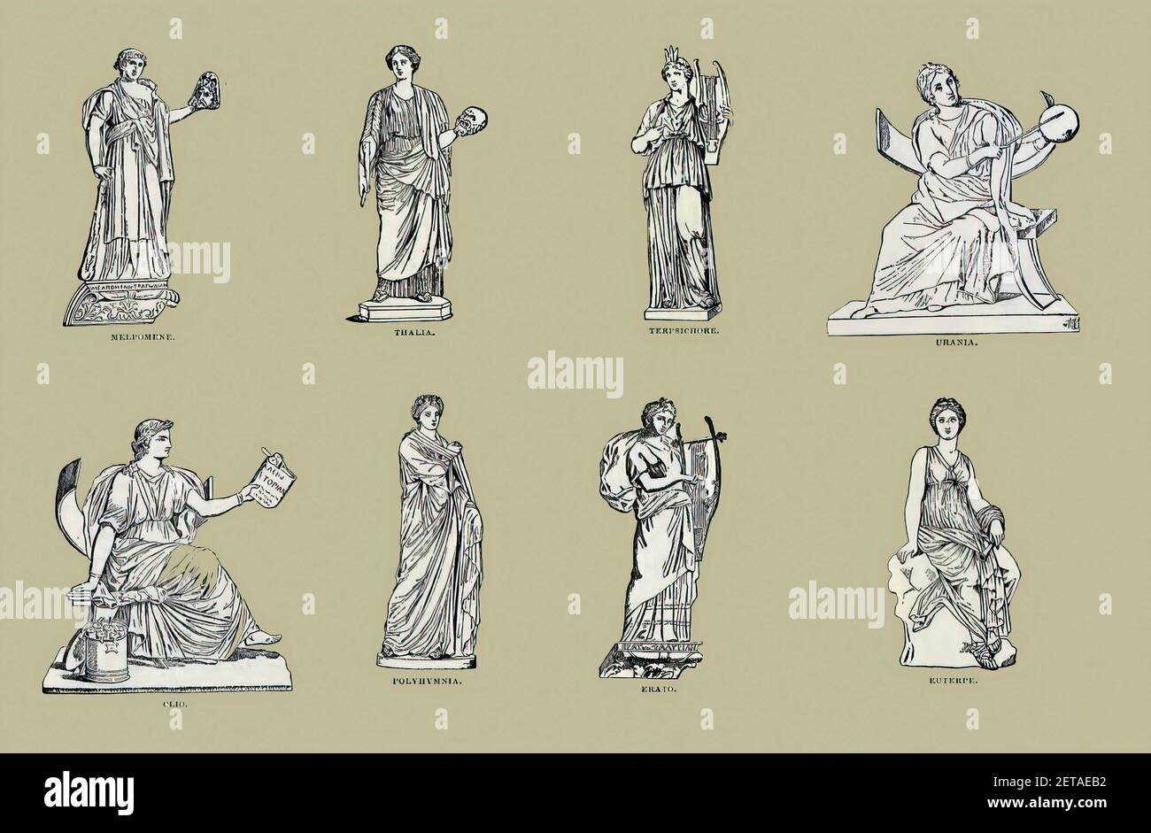 A 19-century greek or roman mythology illustration Stock Photo - Alamy