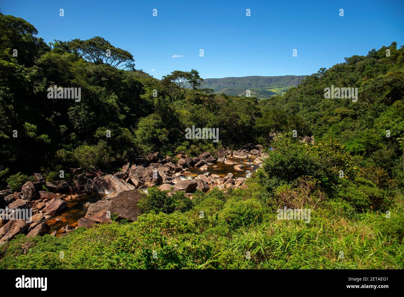 São Francisco river just after Casca D'anta waterfall, Serra da ...