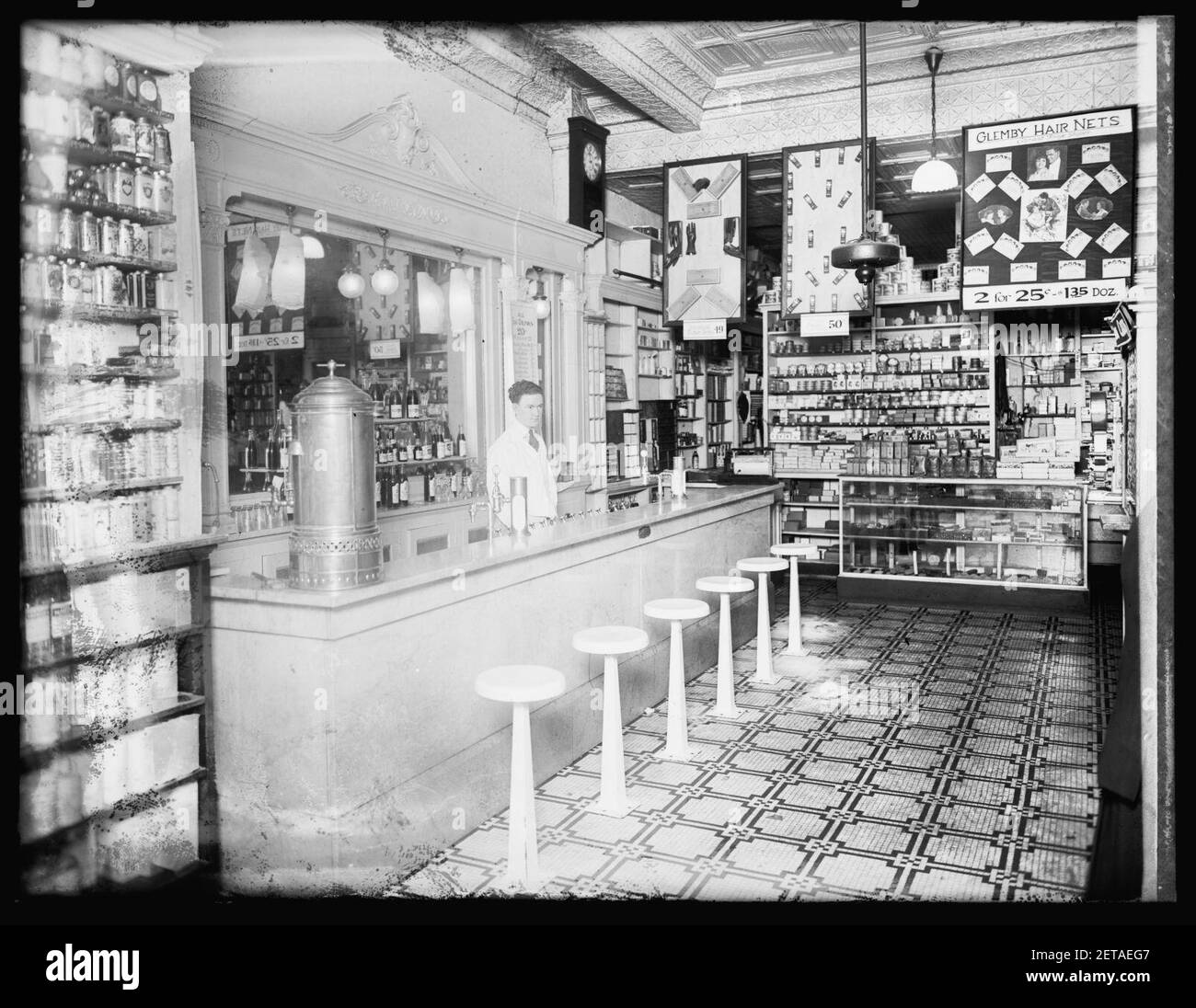 Drug store interior not inside Black and White Stock Photos & Images ...
