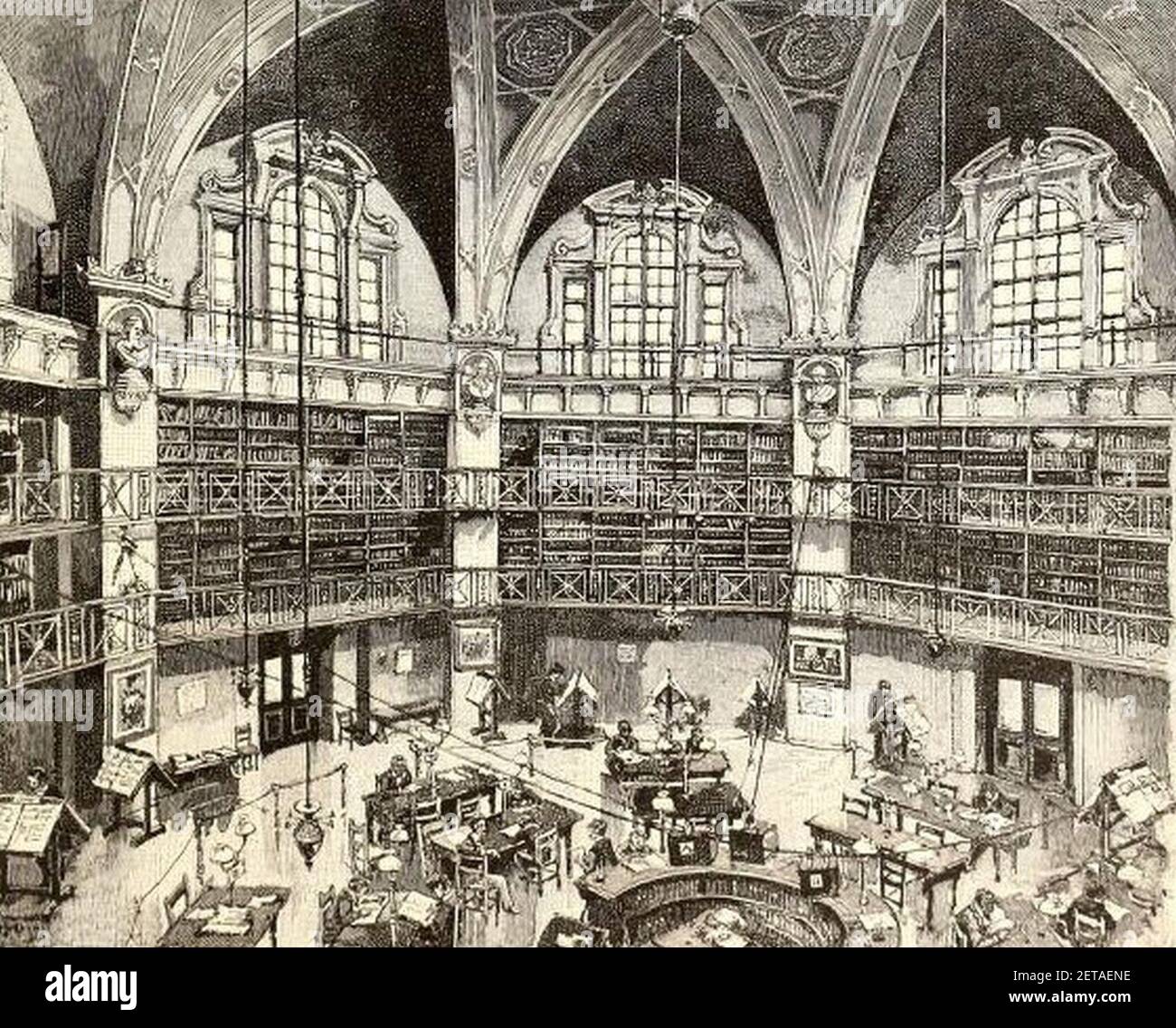 People's Palace Reading Room Stock Photo - Alamy