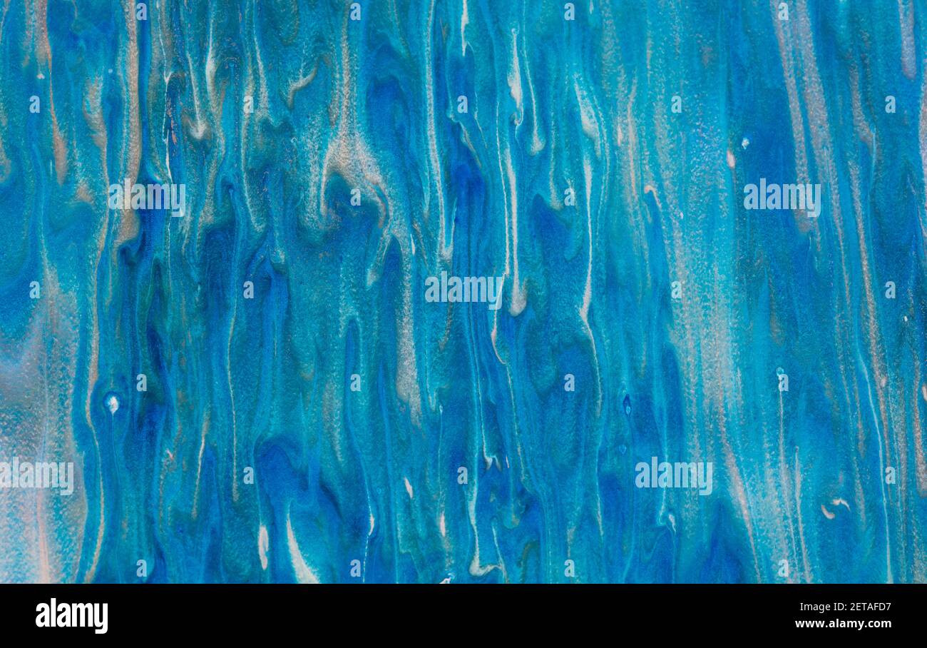 An illustration of a blue abstract background with dripping paint ...