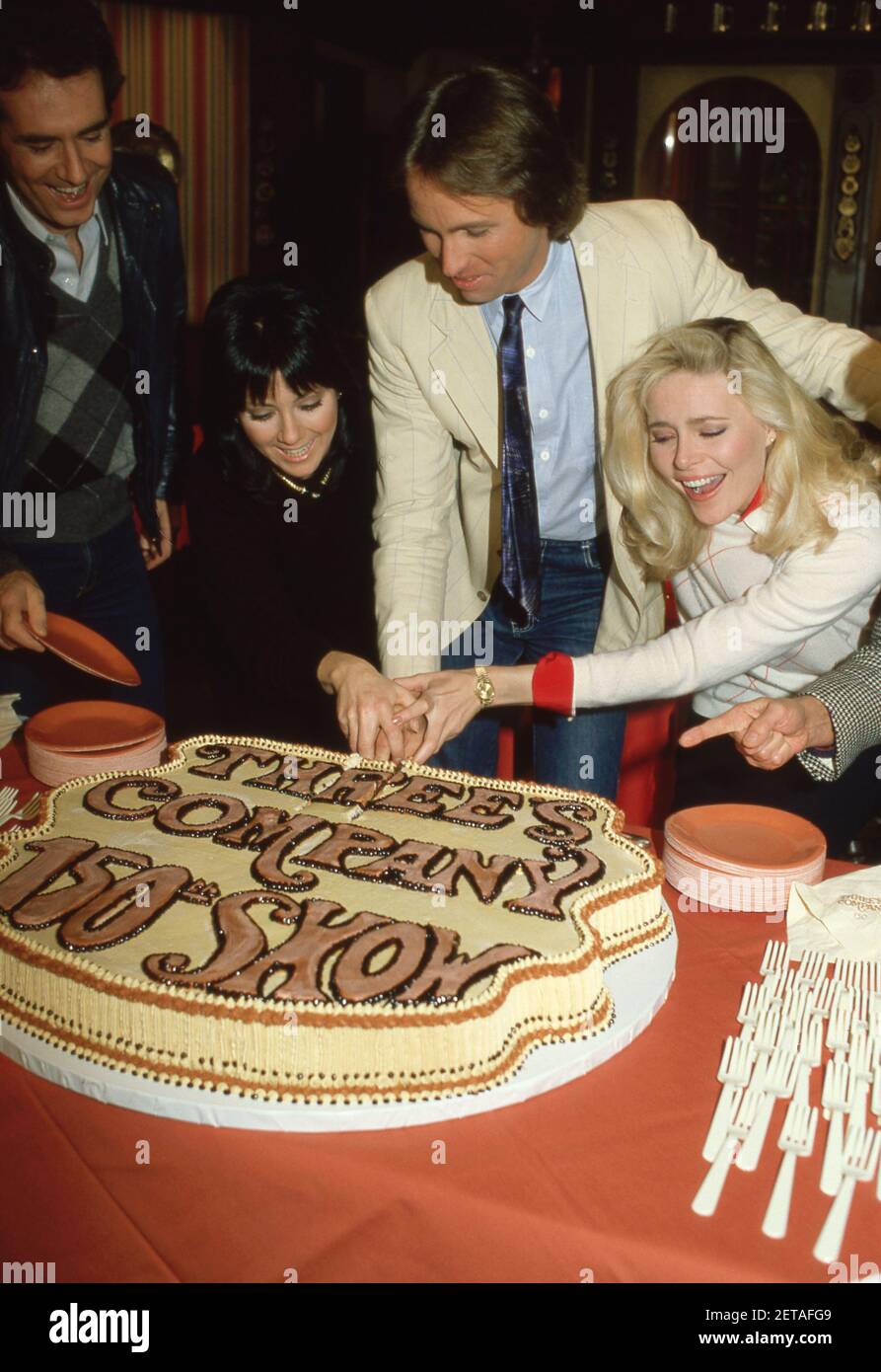 Richard Kline, Joyce DeWitt, John Ritter and Priscilla Barnes at the ...