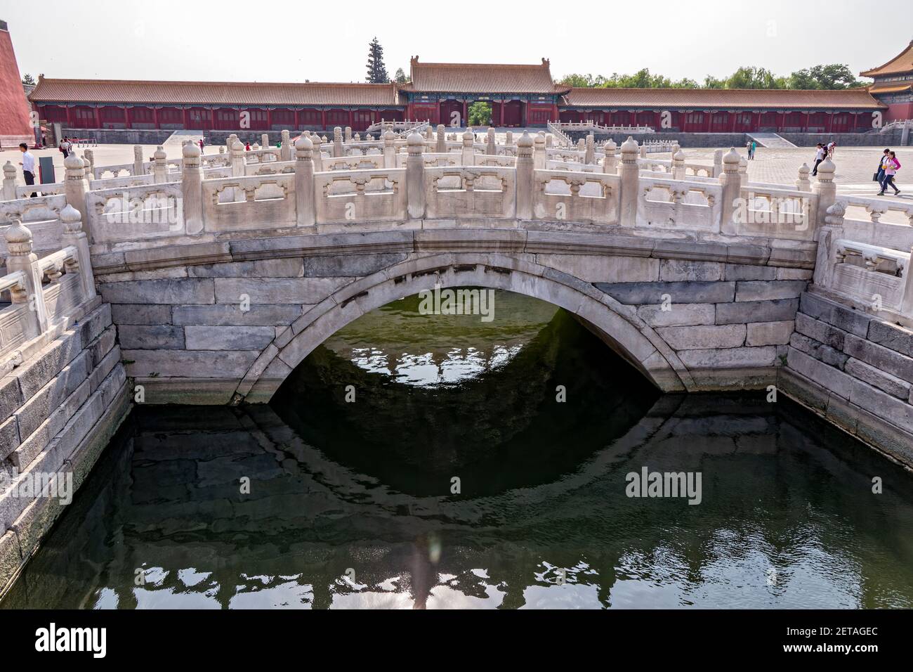Beijing, China. 2nd June, 2017. Golden Water Bridge between Meridian ...