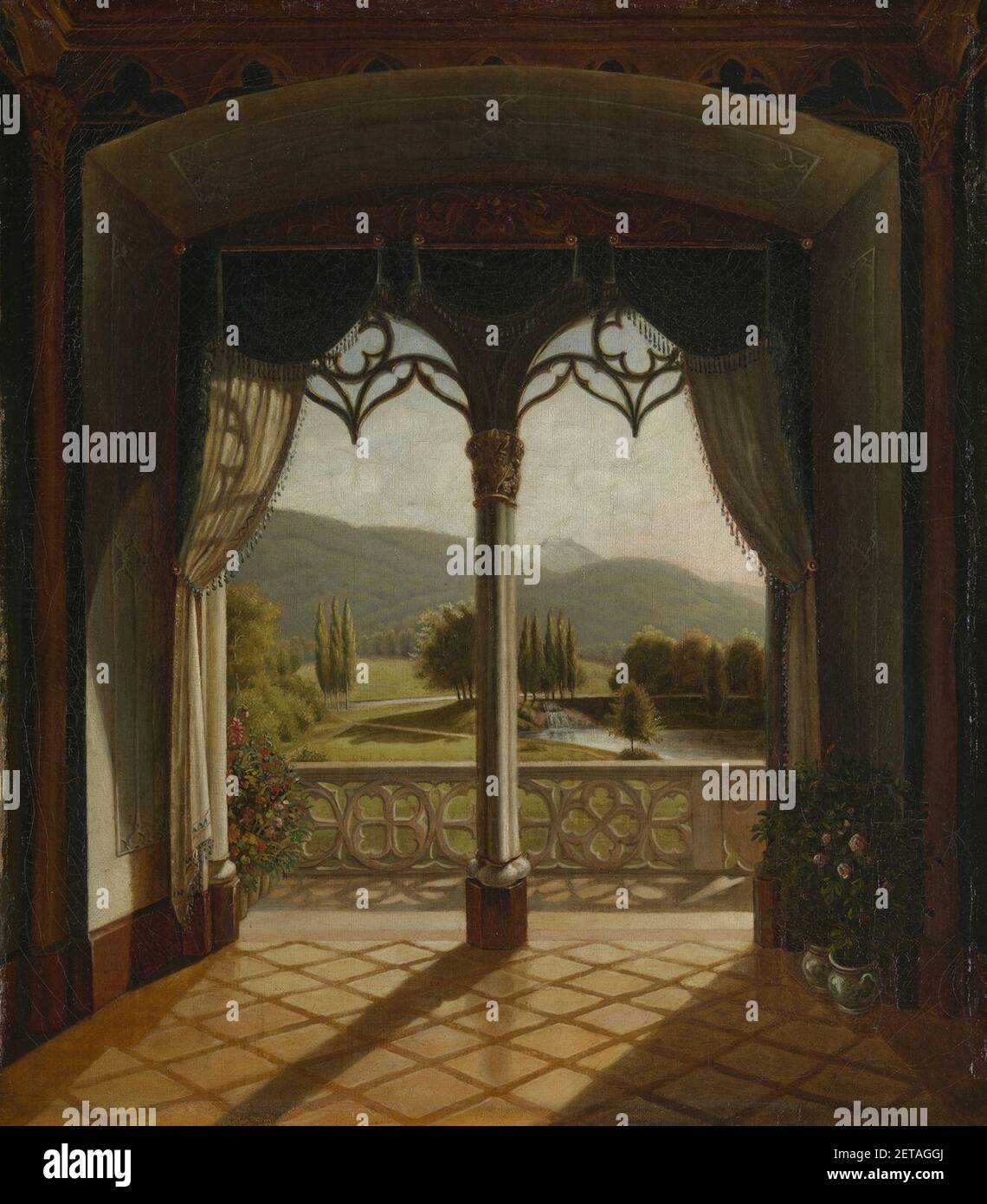Percy Carpenter (active 1841-58) - A View from the Window of the Duke's ...