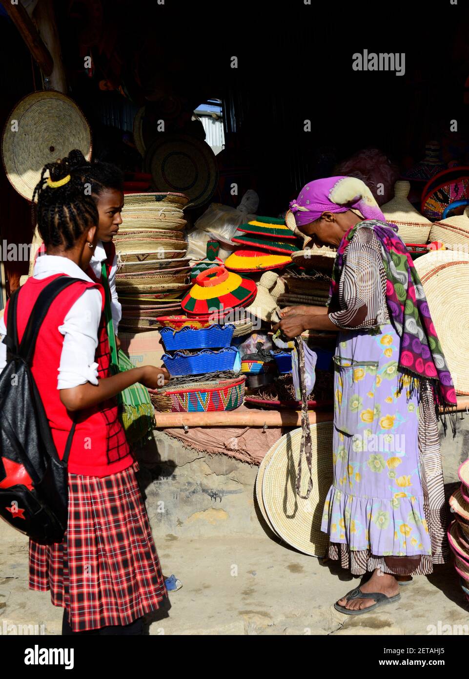 The vibrant market in Mekele, Ethiopia Stock Photo - Alamy