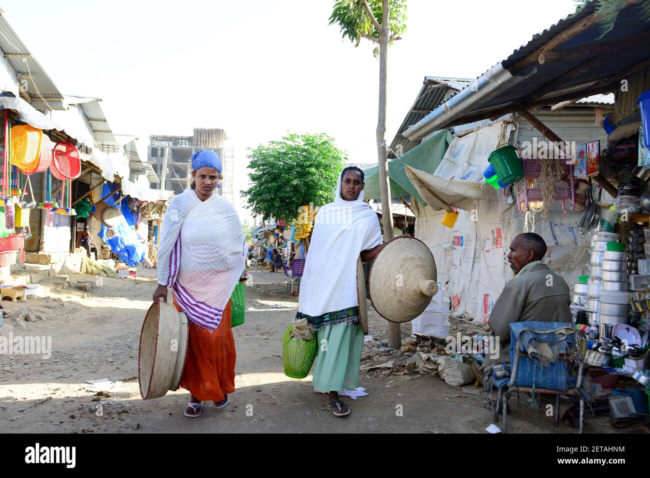 The vibrant market in Mekele, Ethiopia Stock Photo - Alamy