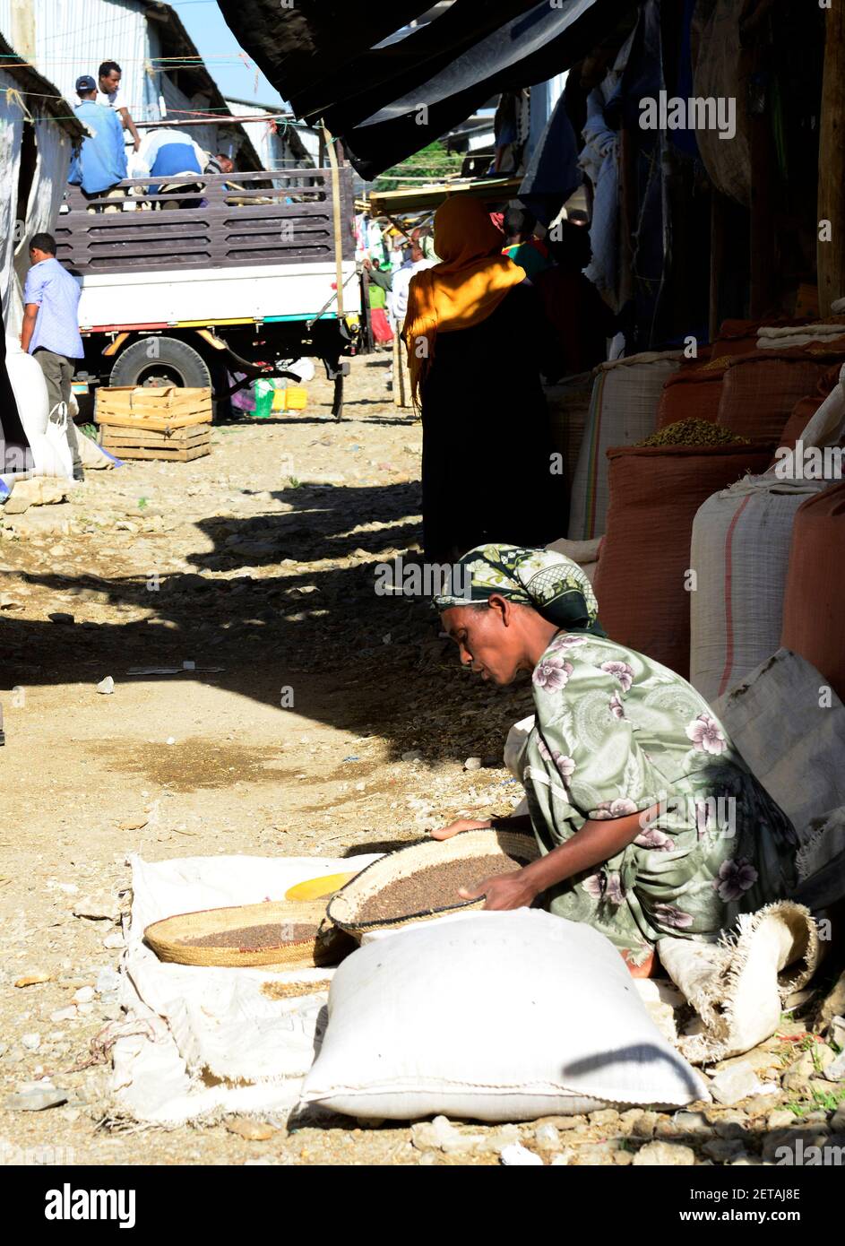 The vibrant market in Mekele, Ethiopia Stock Photo - Alamy