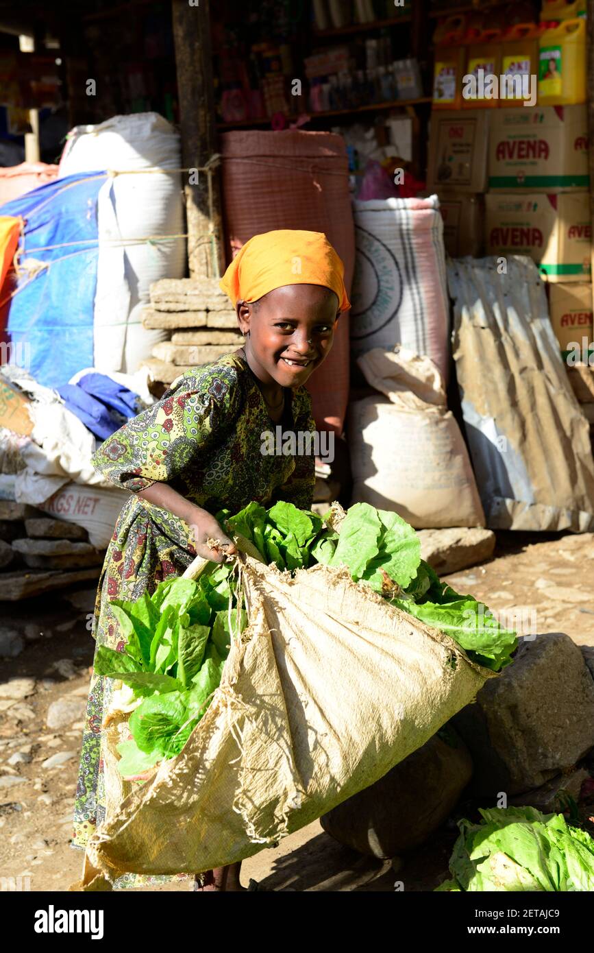 The vibrant market in Mekele, Ethiopia Stock Photo - Alamy