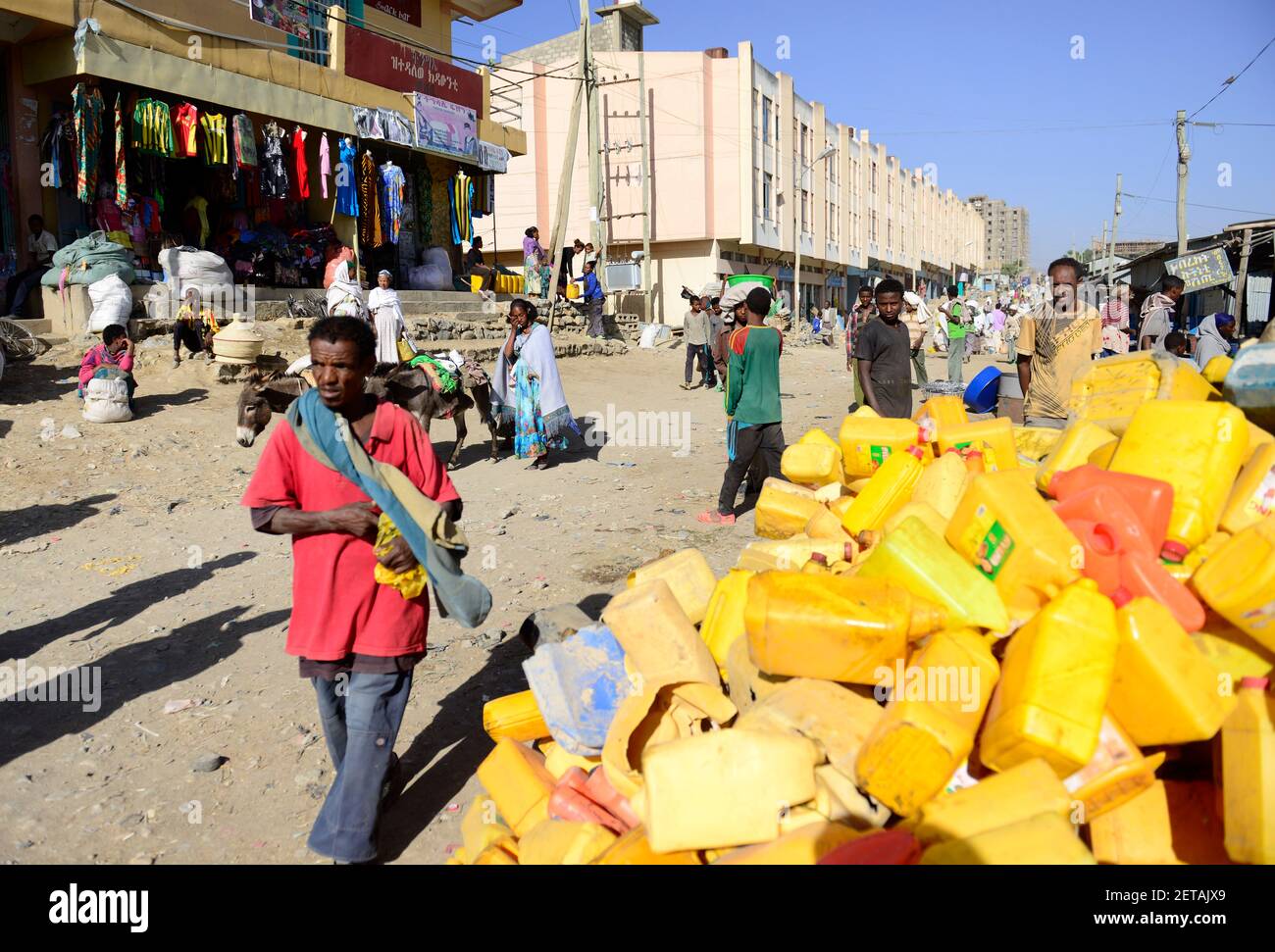 The vibrant market in Mekele, Ethiopia Stock Photo - Alamy