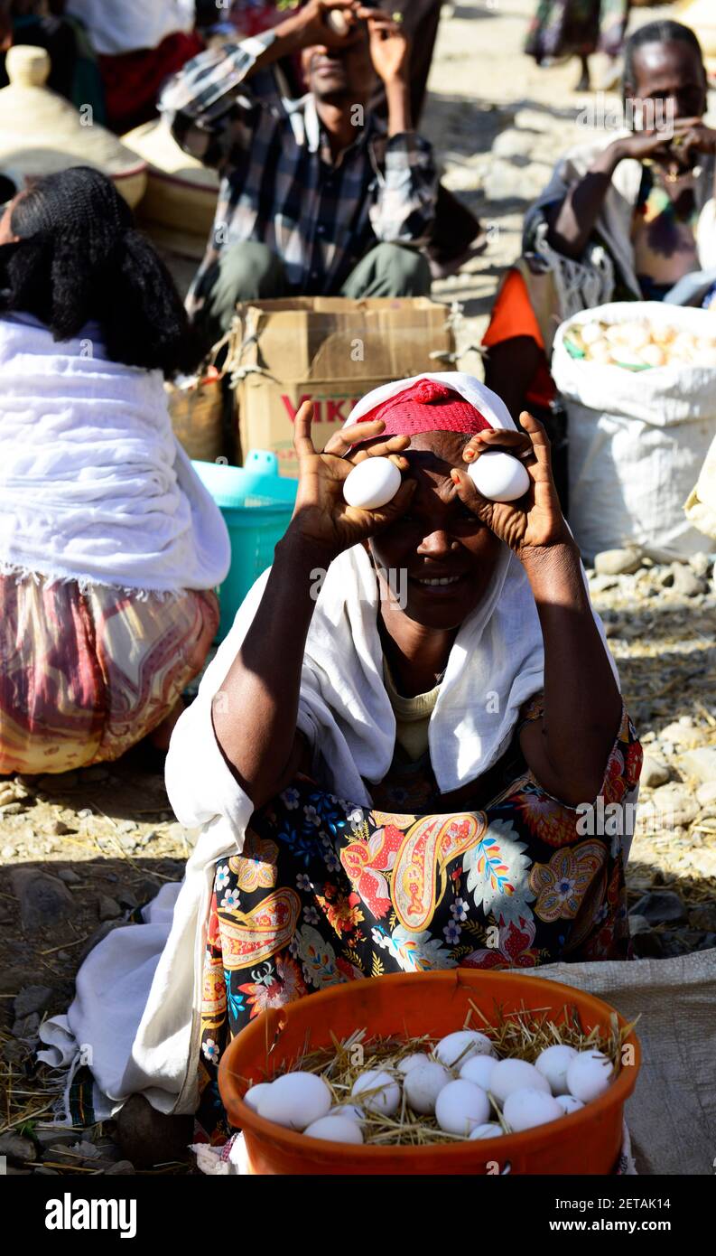 The vibrant market in Mekele, Ethiopia Stock Photo - Alamy