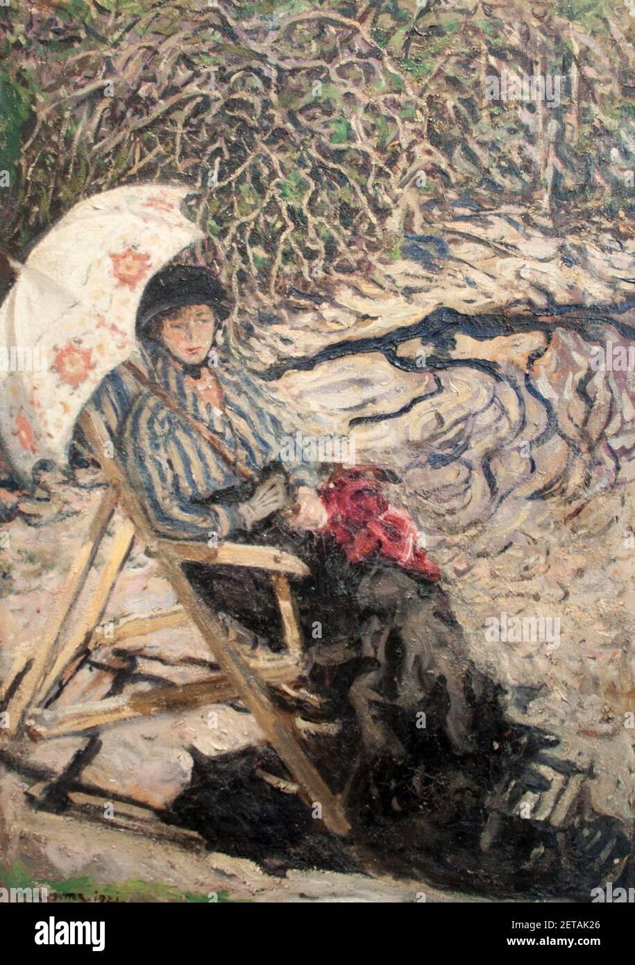 Perlmutter - Lady with umbrella Stock Photo - Alamy