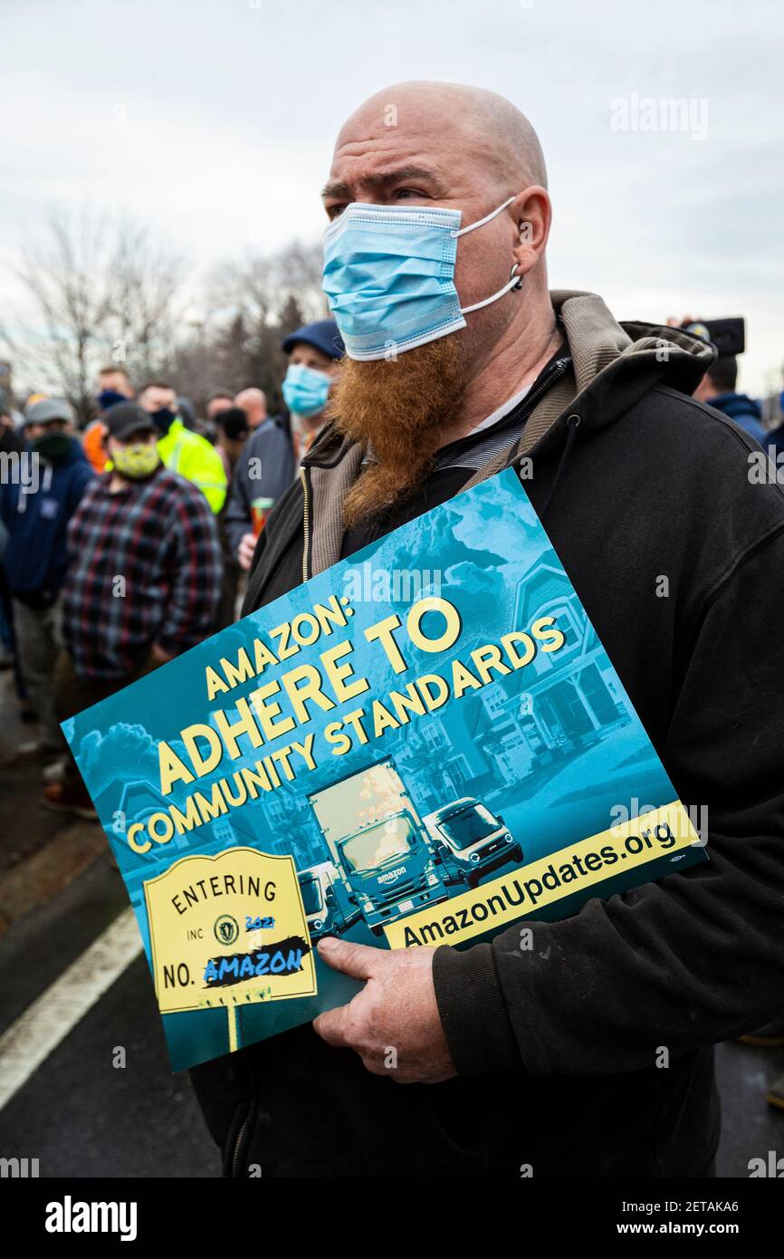 March 1, 2021. North Andover, Massachusetts. A coalition of residents ...