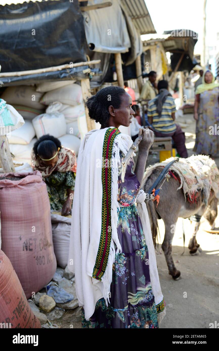 The colorful market in Mekele, Ethiopia Stock Photo - Alamy