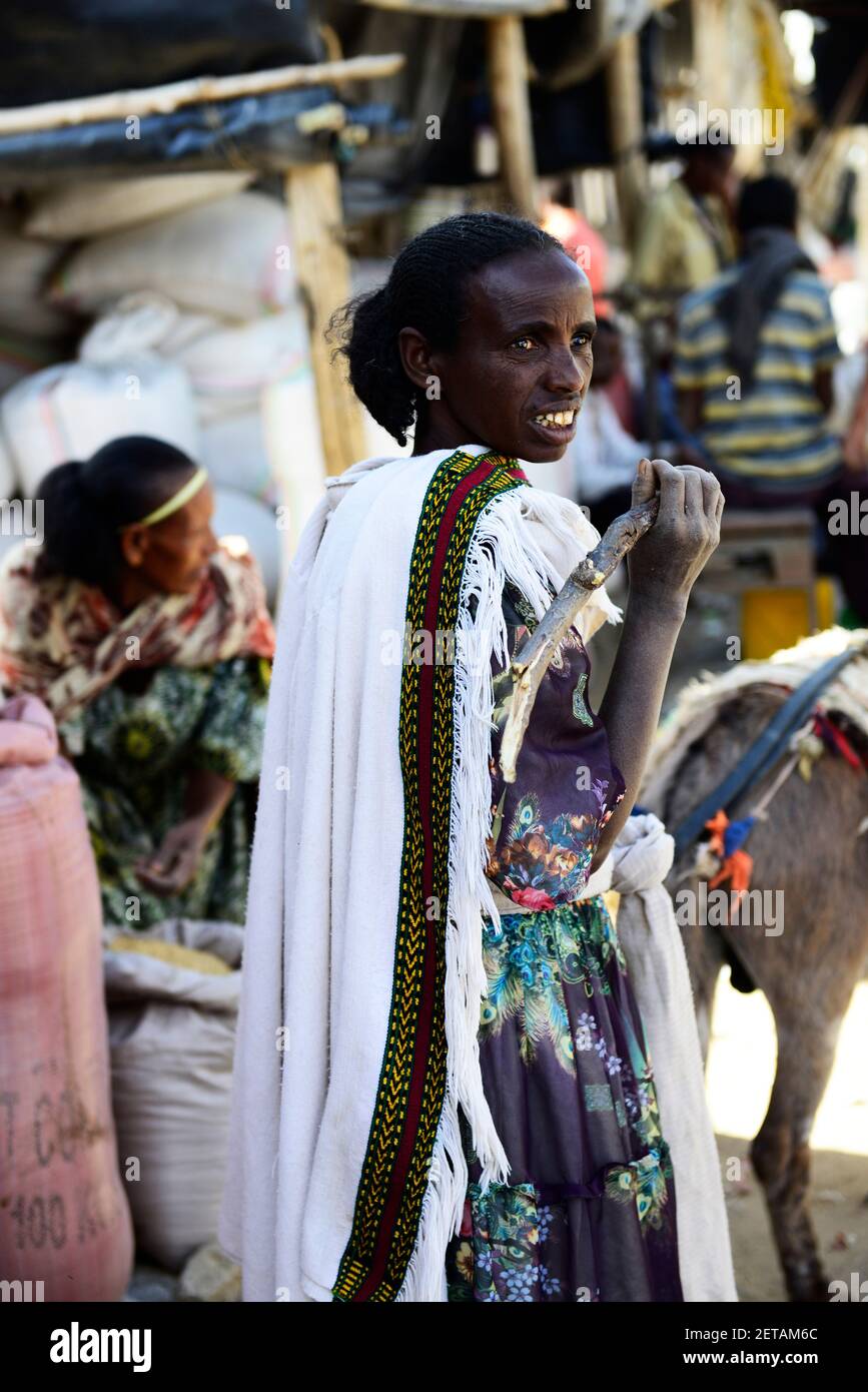 The colorful market in Mekele, Ethiopia Stock Photo - Alamy