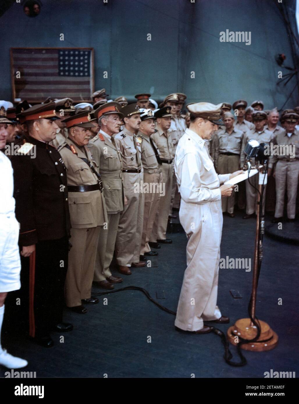 Perry flag 1945 Stock Photo - Alamy