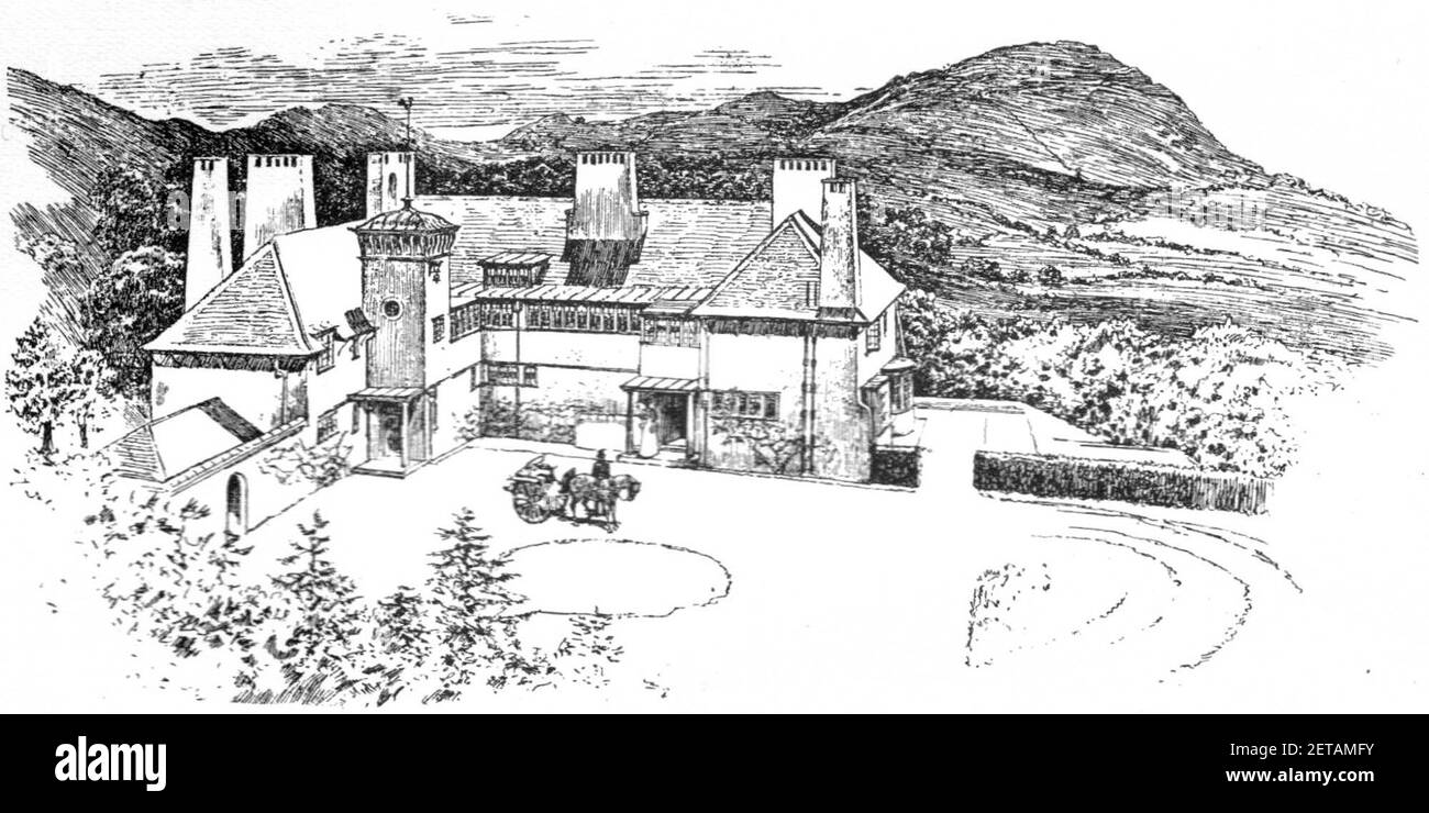 Perrycroft, fig 12 (Modern Homes, 1909 Stock Photo - Alamy
