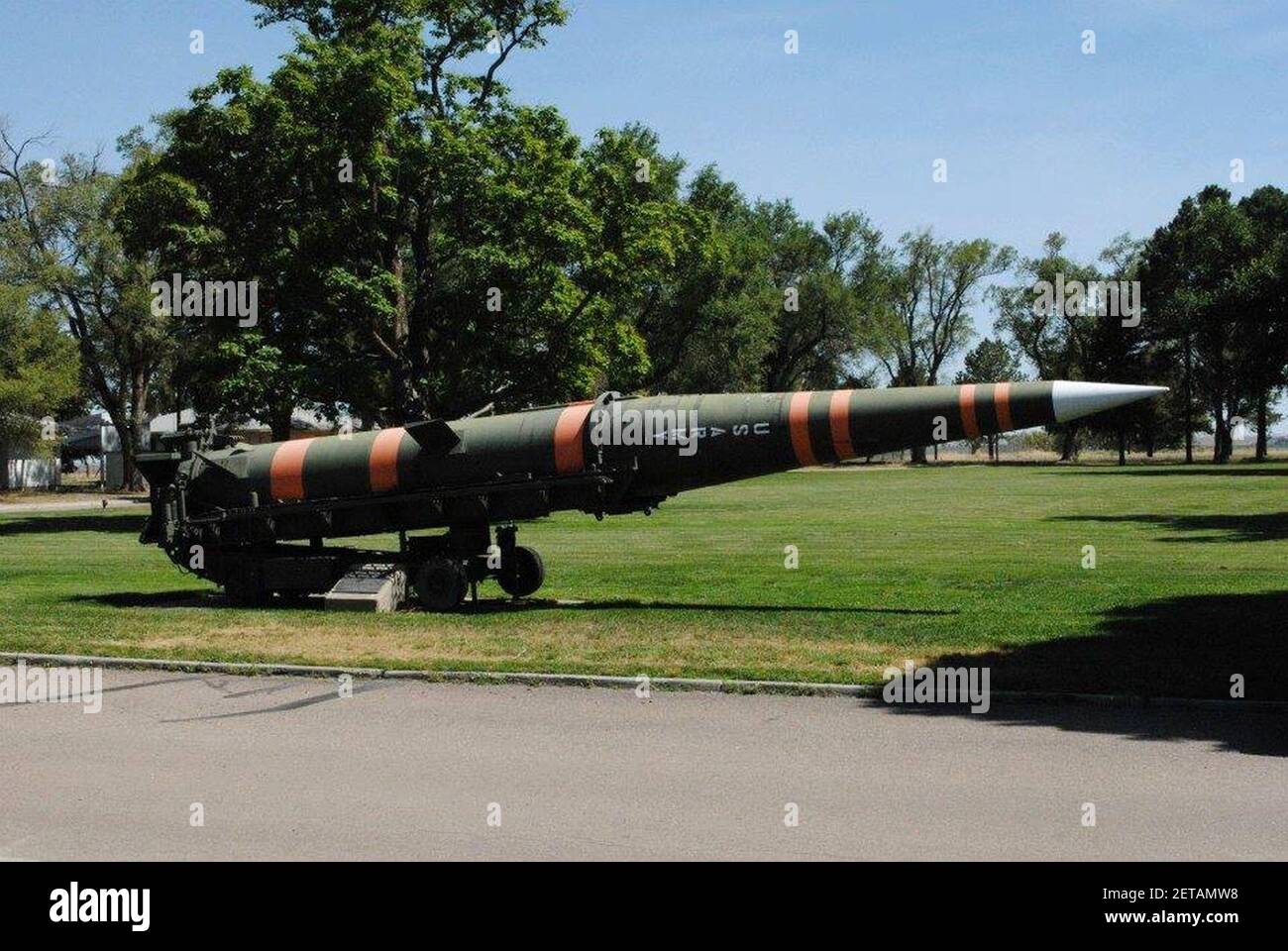 Pershing 1 on EL at Pueblo Chemical Depot Headquarters 2 Stock Photo ...