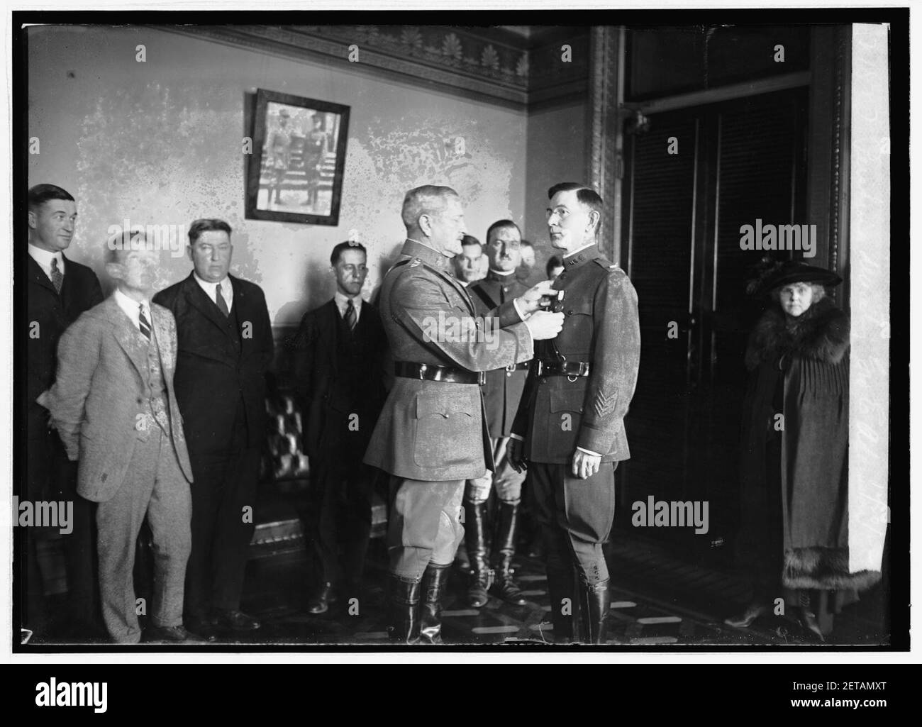 Pershing decorating Geo. E. Adamson, 12-20-22 Stock Photo - Alamy