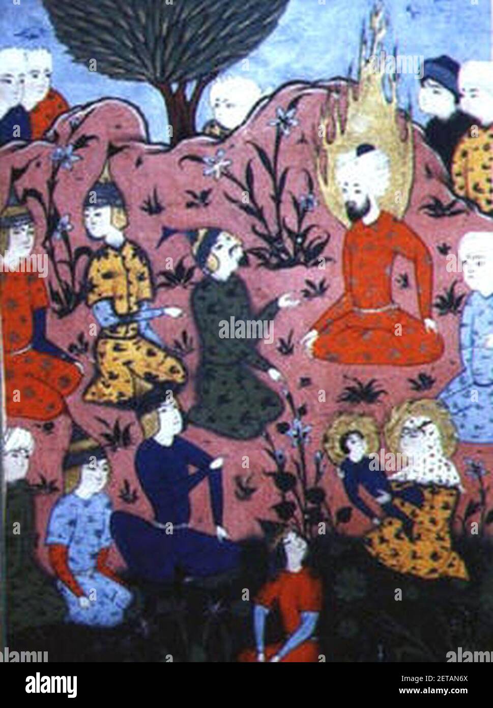 Persian depiction of Jesus - Sermon on the Mount Stock Photo - Alamy