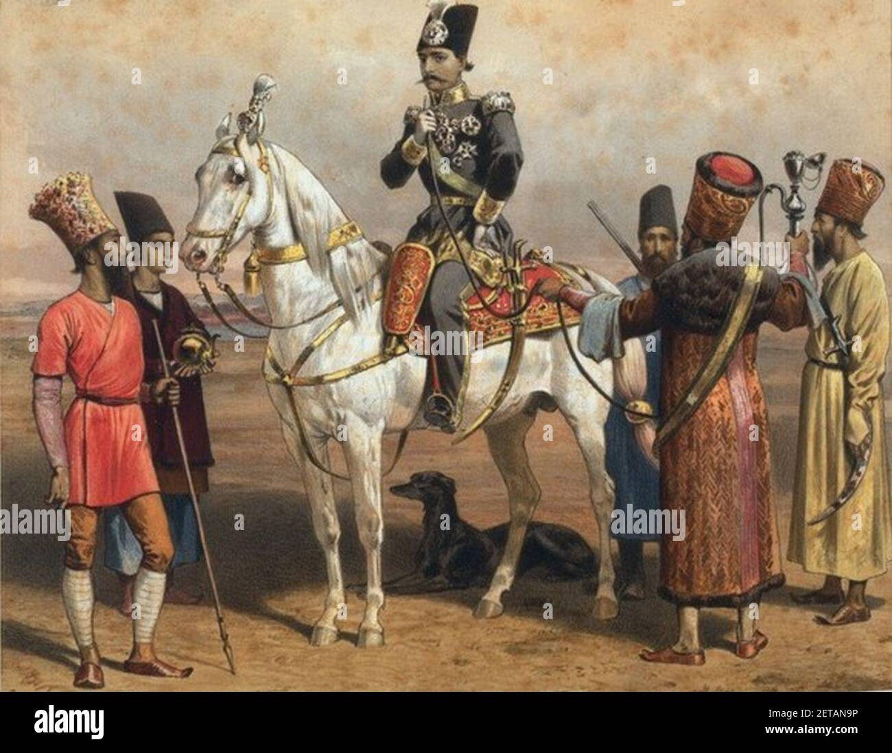 Persian Officers & Soldiers Stock Photo - Alamy