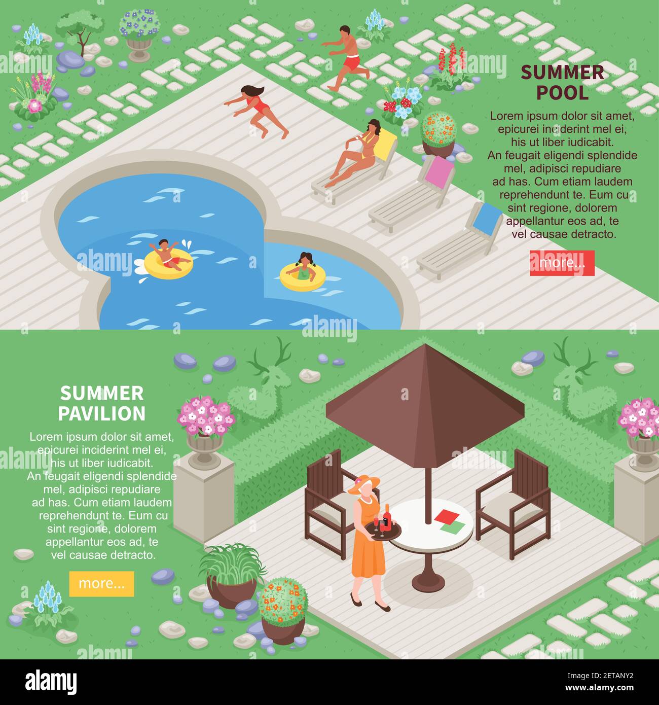 Gazebo backyard Stock Vector Images - Alamy