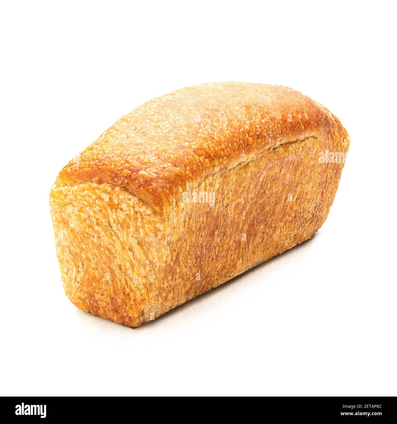 Baked block bread isolated on white background Stock Photo - Alamy