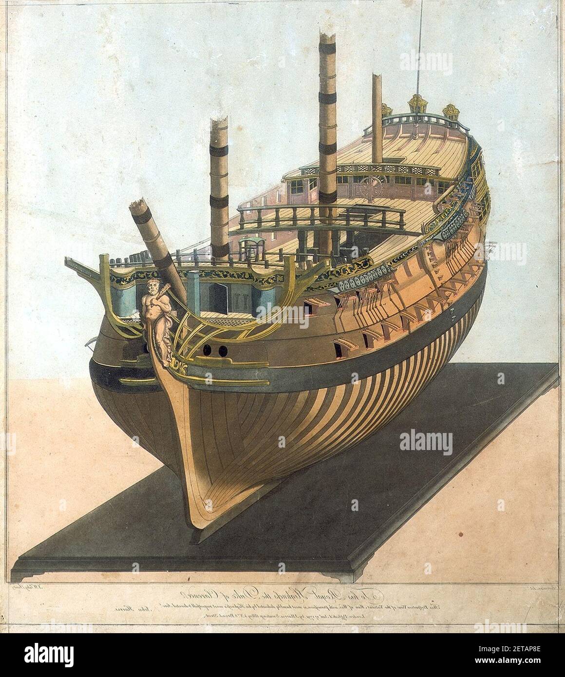 Man O War Ship Model