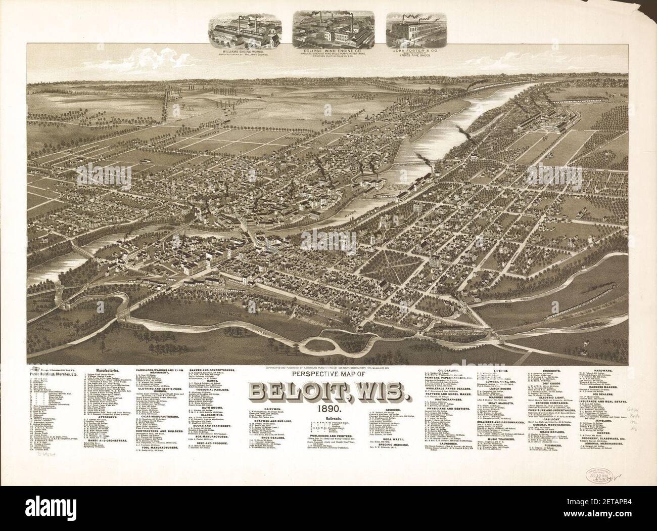 Map of beloit hi-res stock photography and images - Alamy