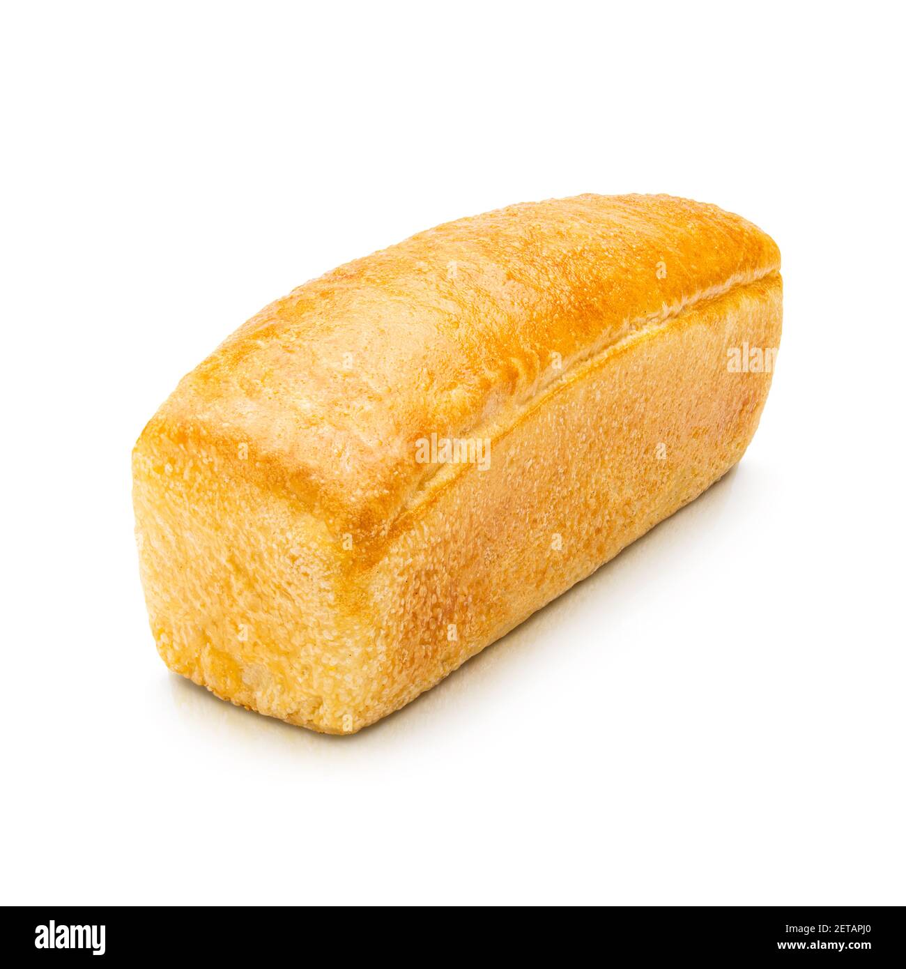 Baked block bread isolated on white background Stock Photo - Alamy