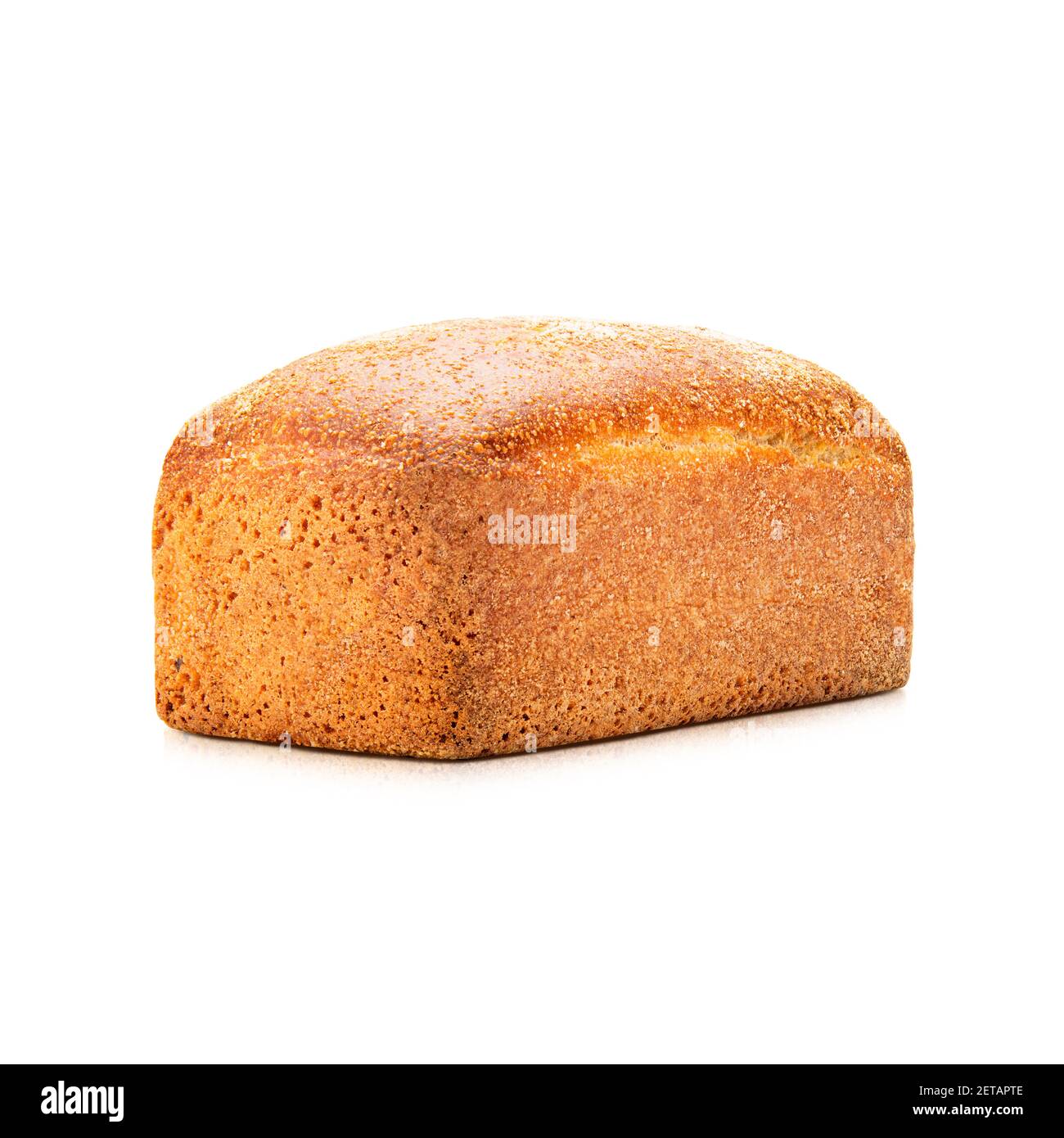 Baked block bread isolated on white background Stock Photo - Alamy