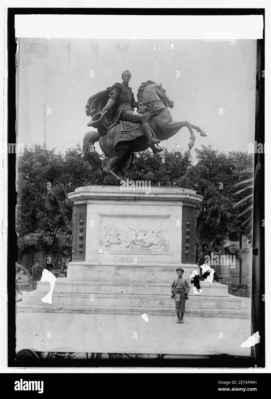 Peru. Statue of Bolivar, Lima Stock Photo - Alamy