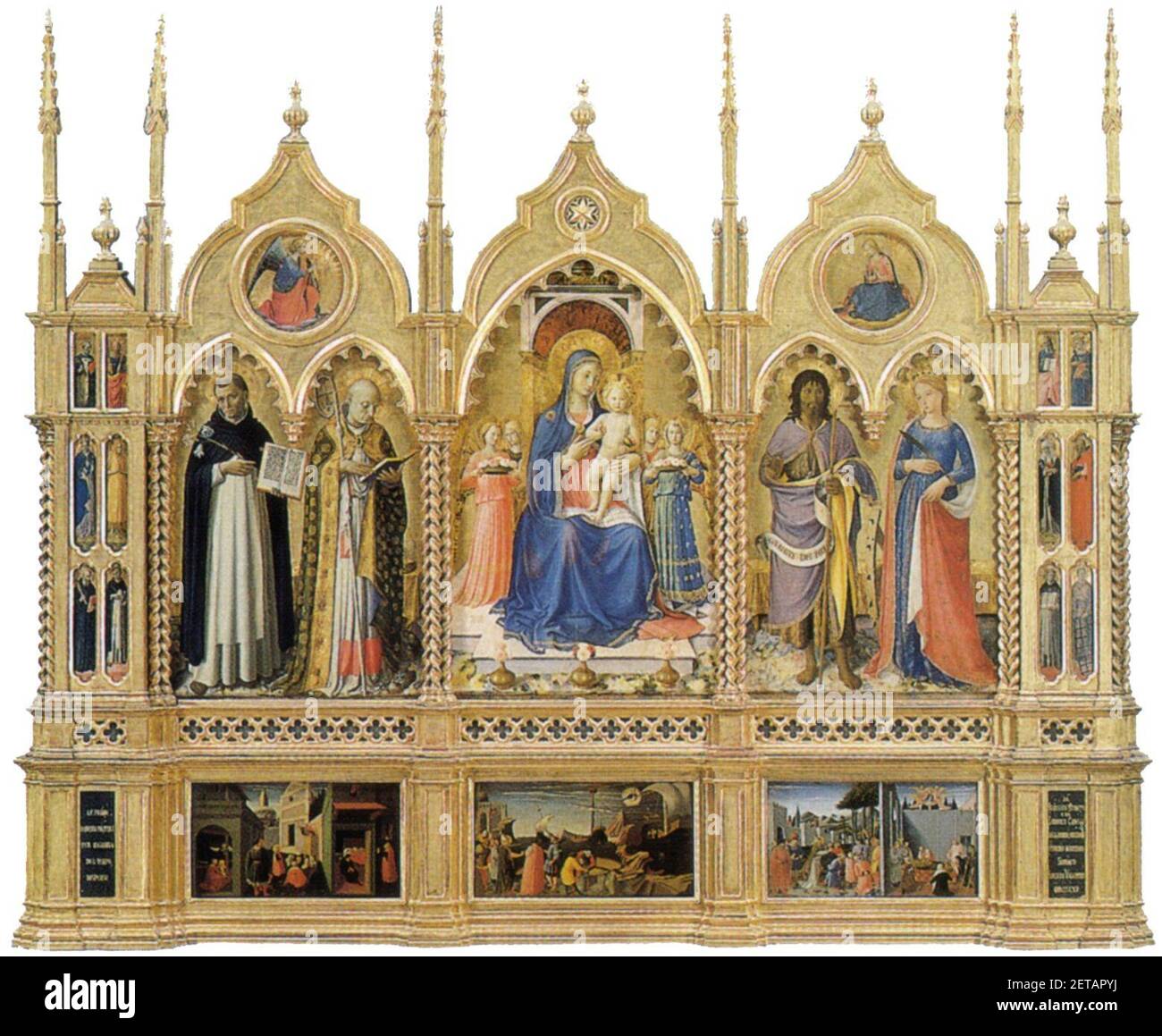 Perugia altarpiece, angelico Stock Photo - Alamy