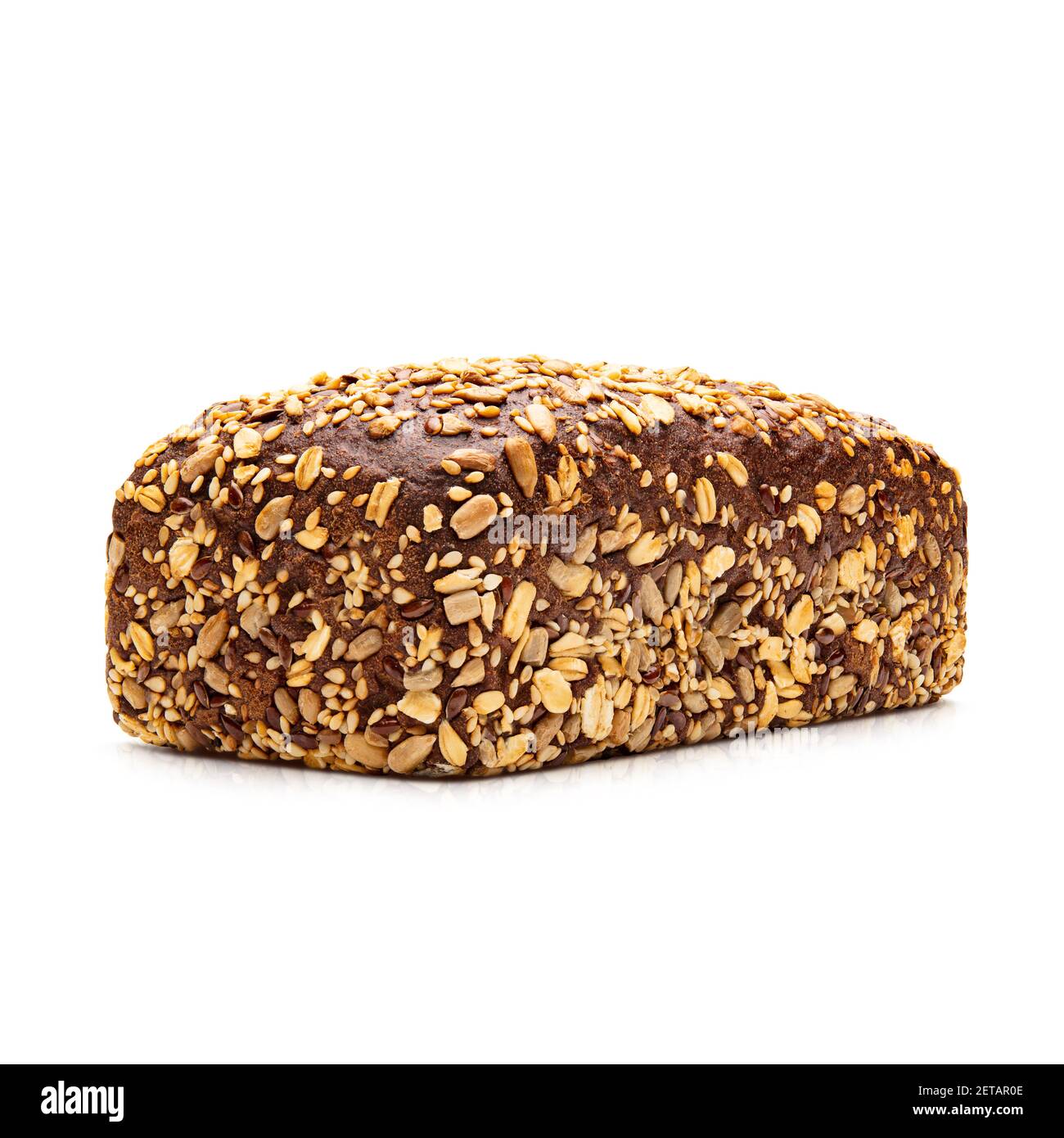 Rye baked bread isolated on white background Stock Photo - Alamy