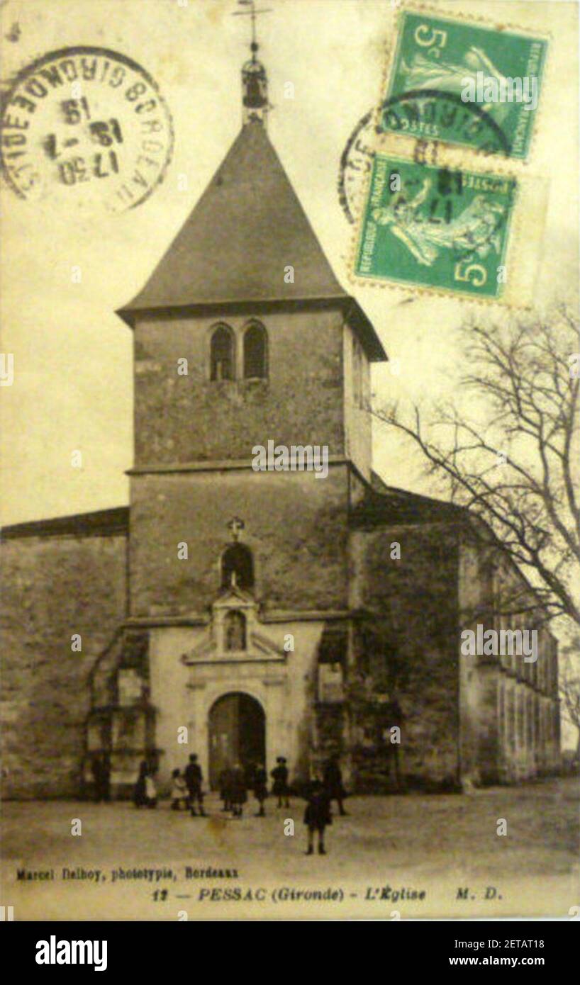 Pessac - église 1a Stock Photo - Alamy