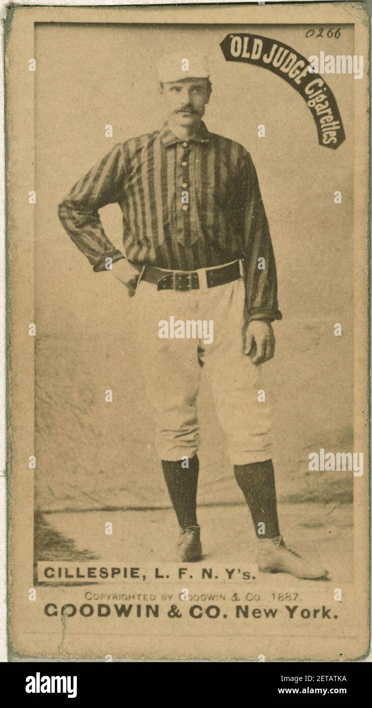 Pete Gillespie, New York Giants, baseball card portrait Stock Photo - Alamy