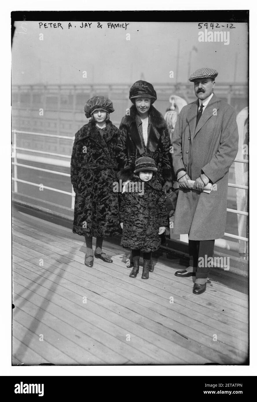 Peter A. Jay and family Stock Photo - Alamy