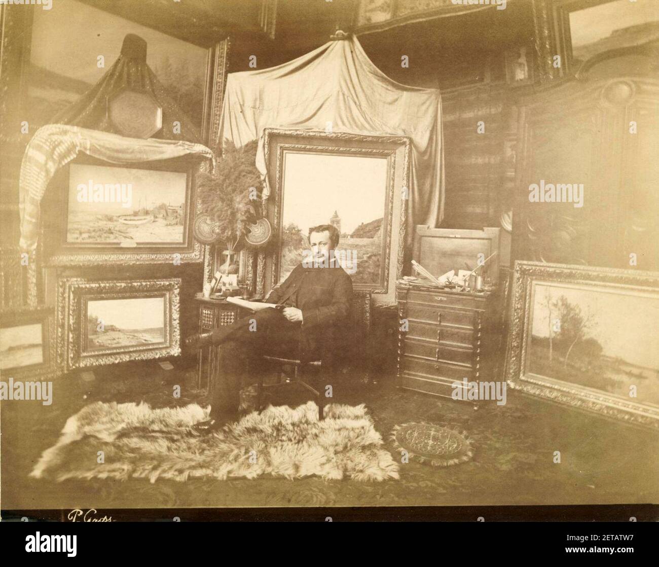 Peter Alfred Gross in his studio Stock Photo - Alamy