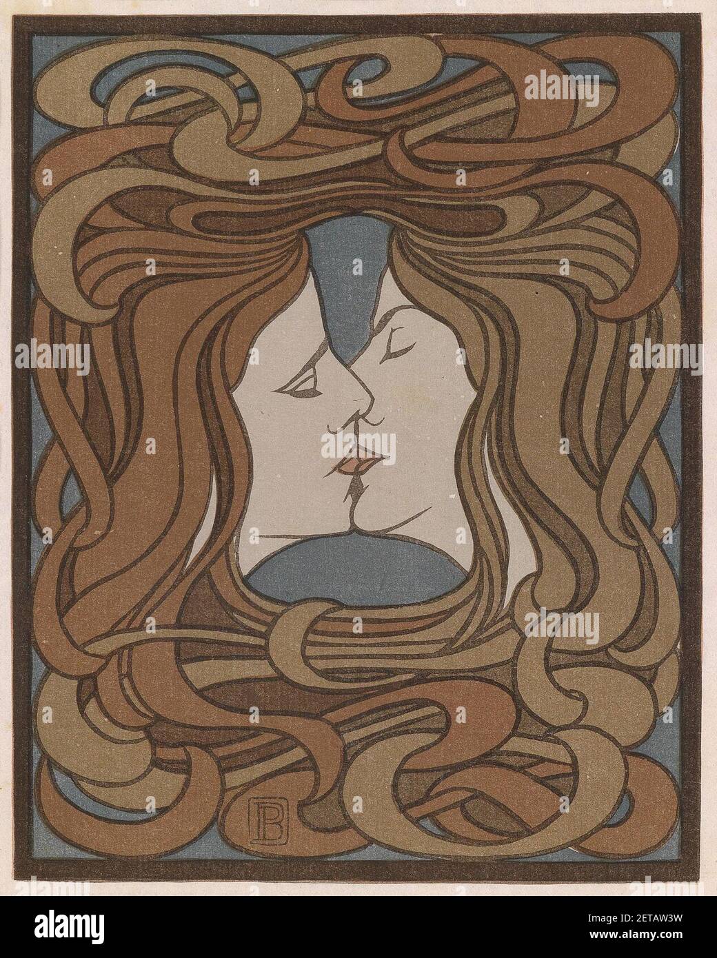 Peter Behrens Der Kuss Stock Photo - Alamy