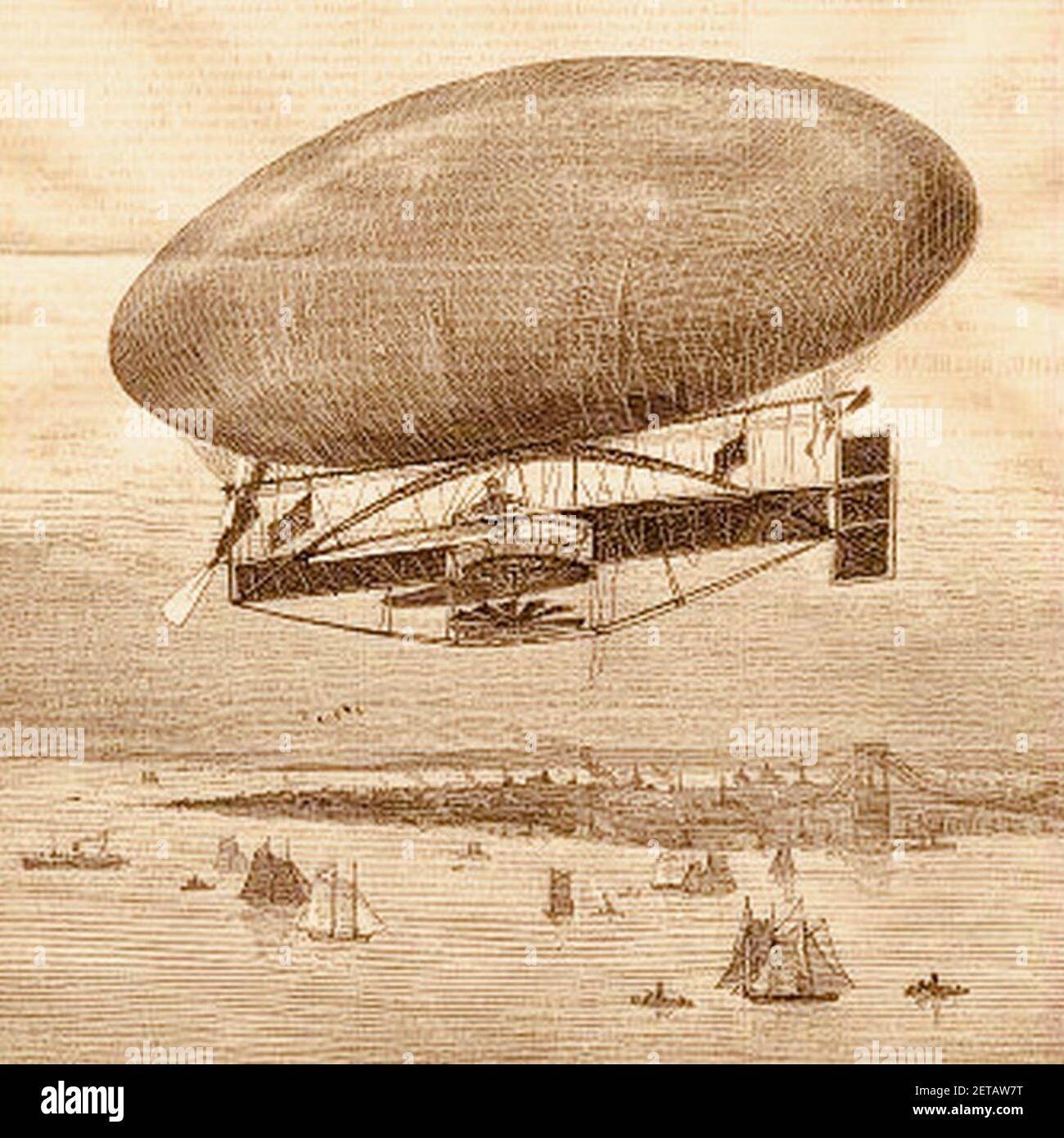 Peter Campbell Airship Stock Photo - Alamy