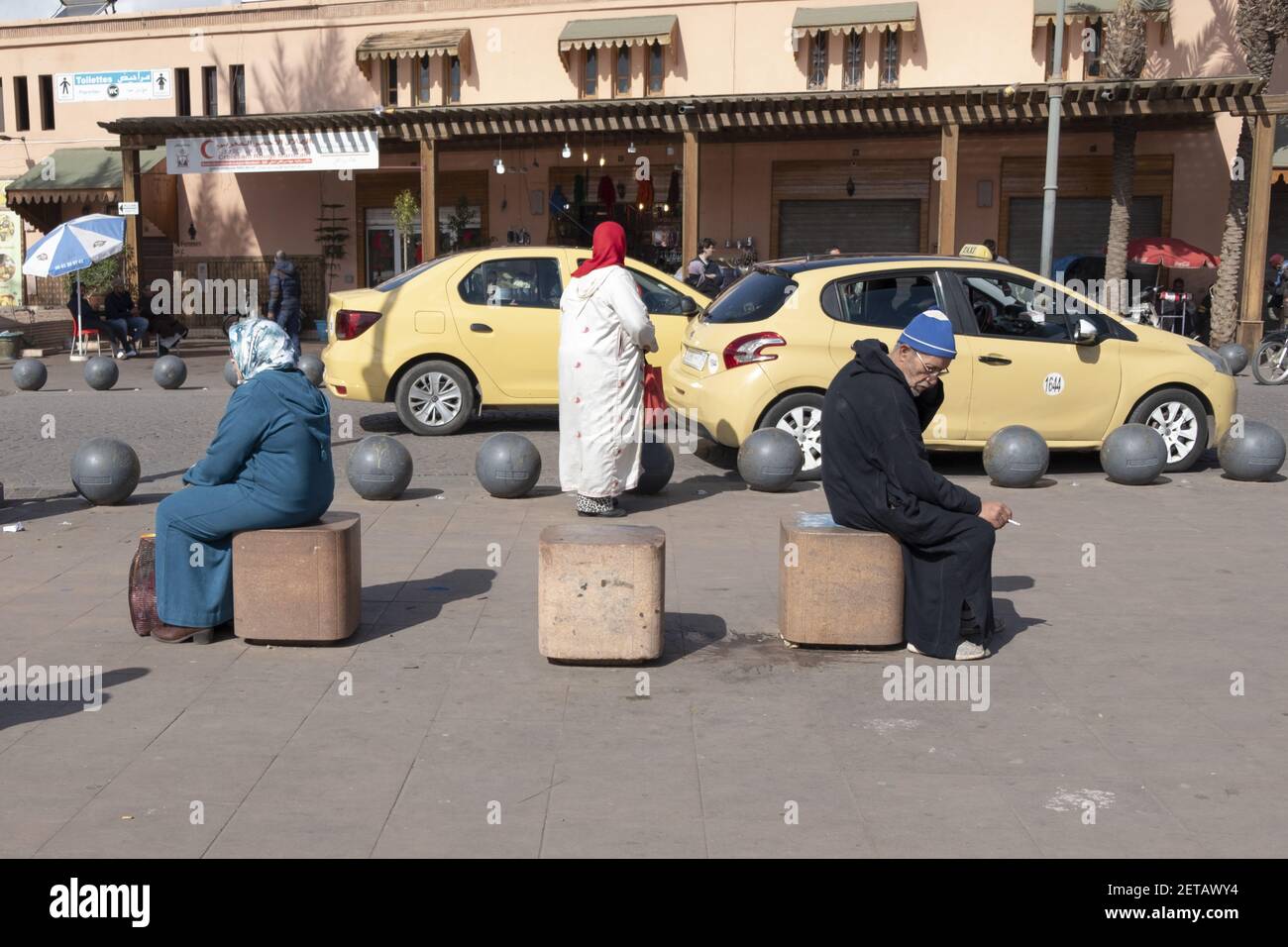 MARRAKECH, MOROCCO - Jan 30, 2020: Daily scenes in the city of ...