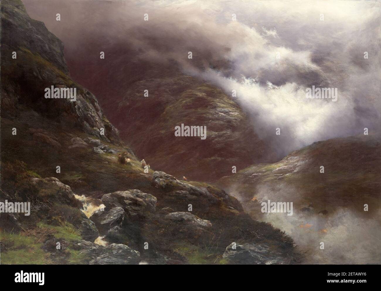Peter Graham - After the Massacre of Glencoe Stock Photo - Alamy