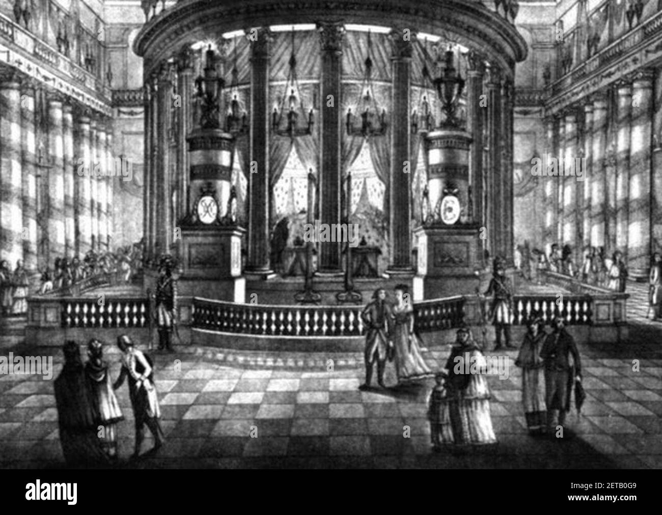 Peter III's burials (1796 Stock Photo - Alamy