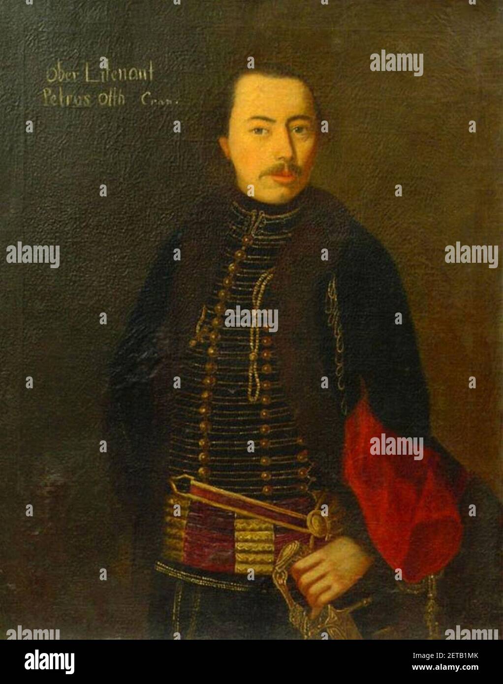 Peter Karl Ott, lieutenant-colonel de hussards Stock Photo - Alamy