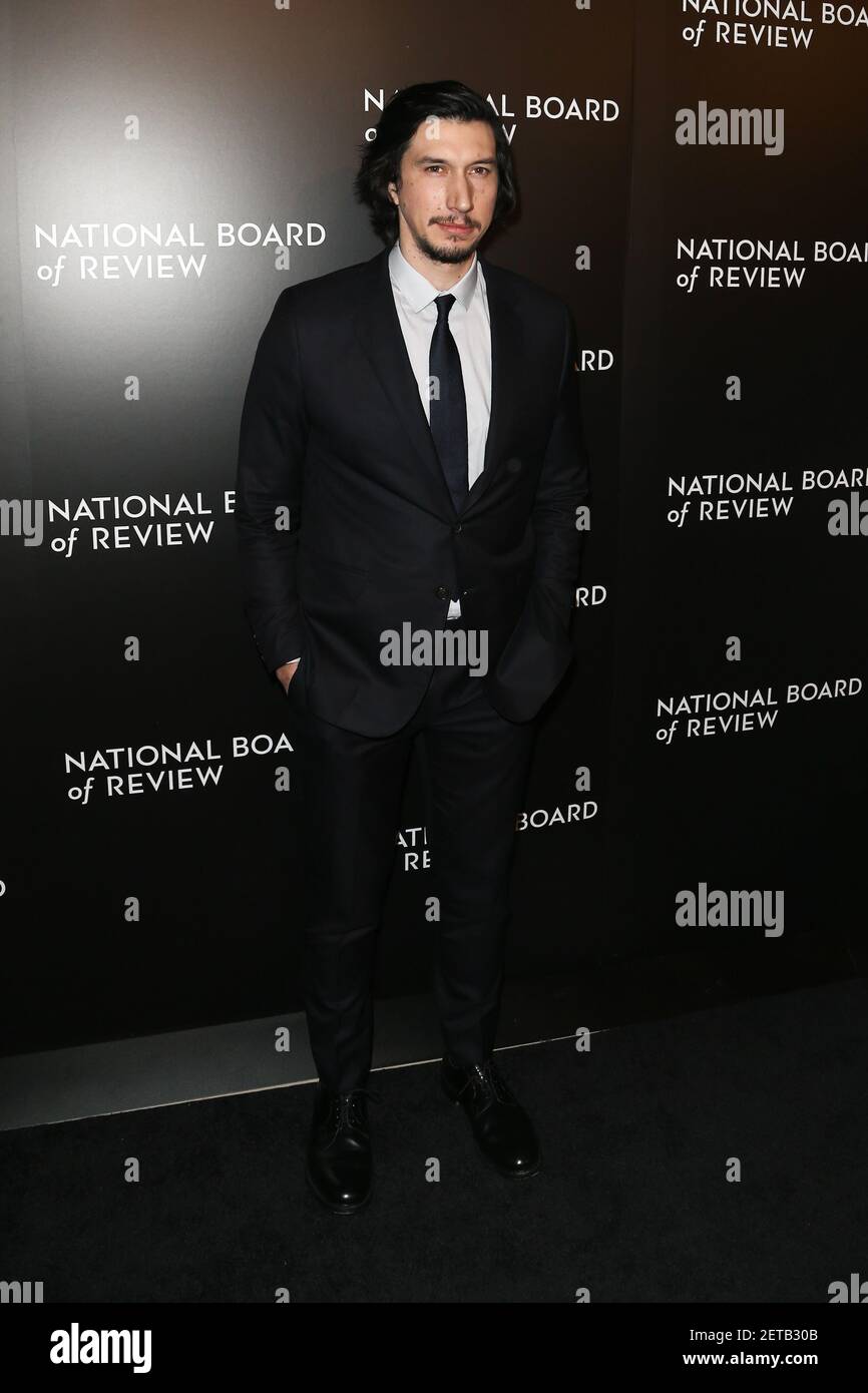 Actor Adam Driver attends the National Board of Review Gala at Cipriani ...