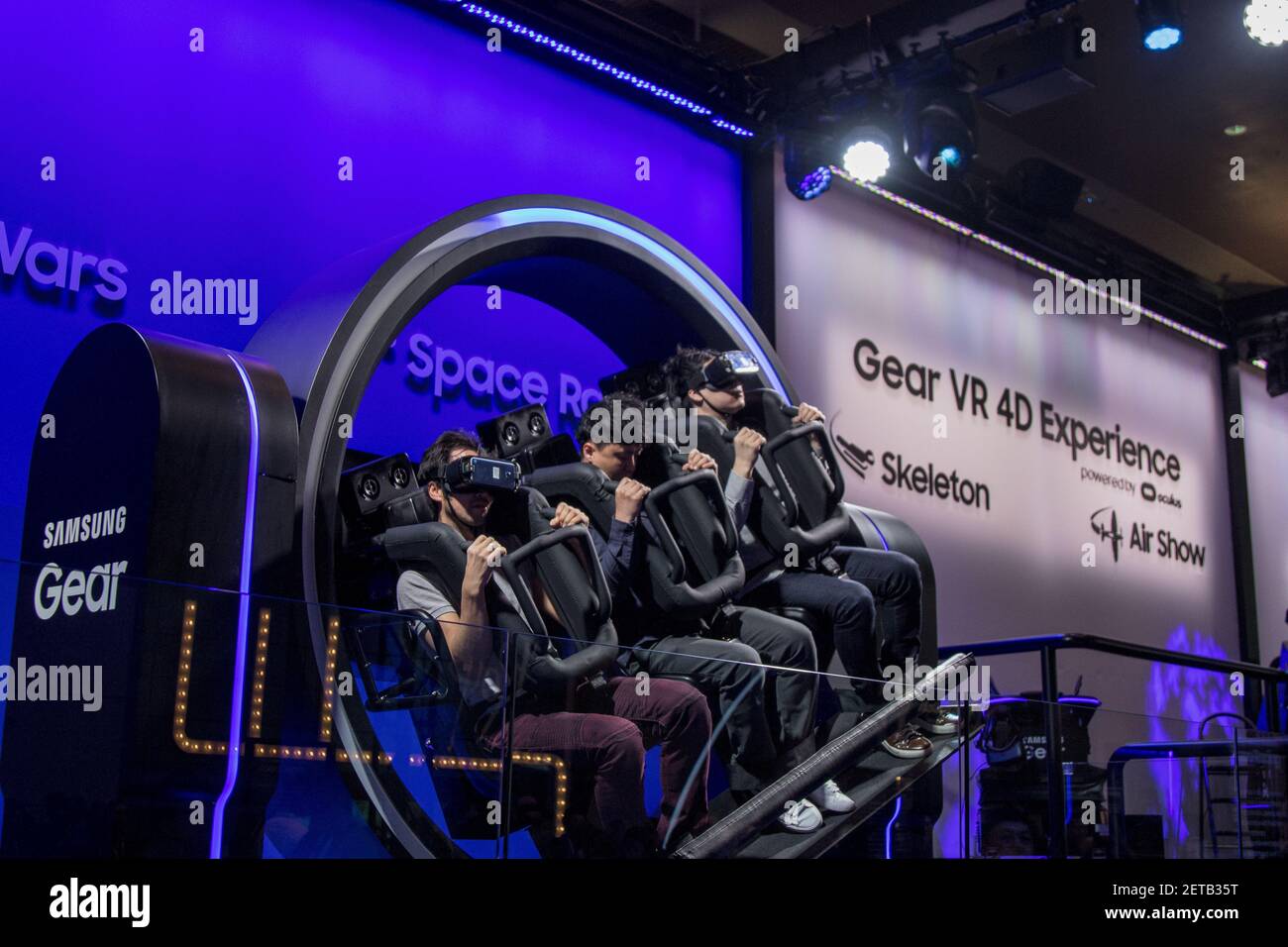 Samsung Gear VR 4d Experience at the Consumer Electronics Show held in ...