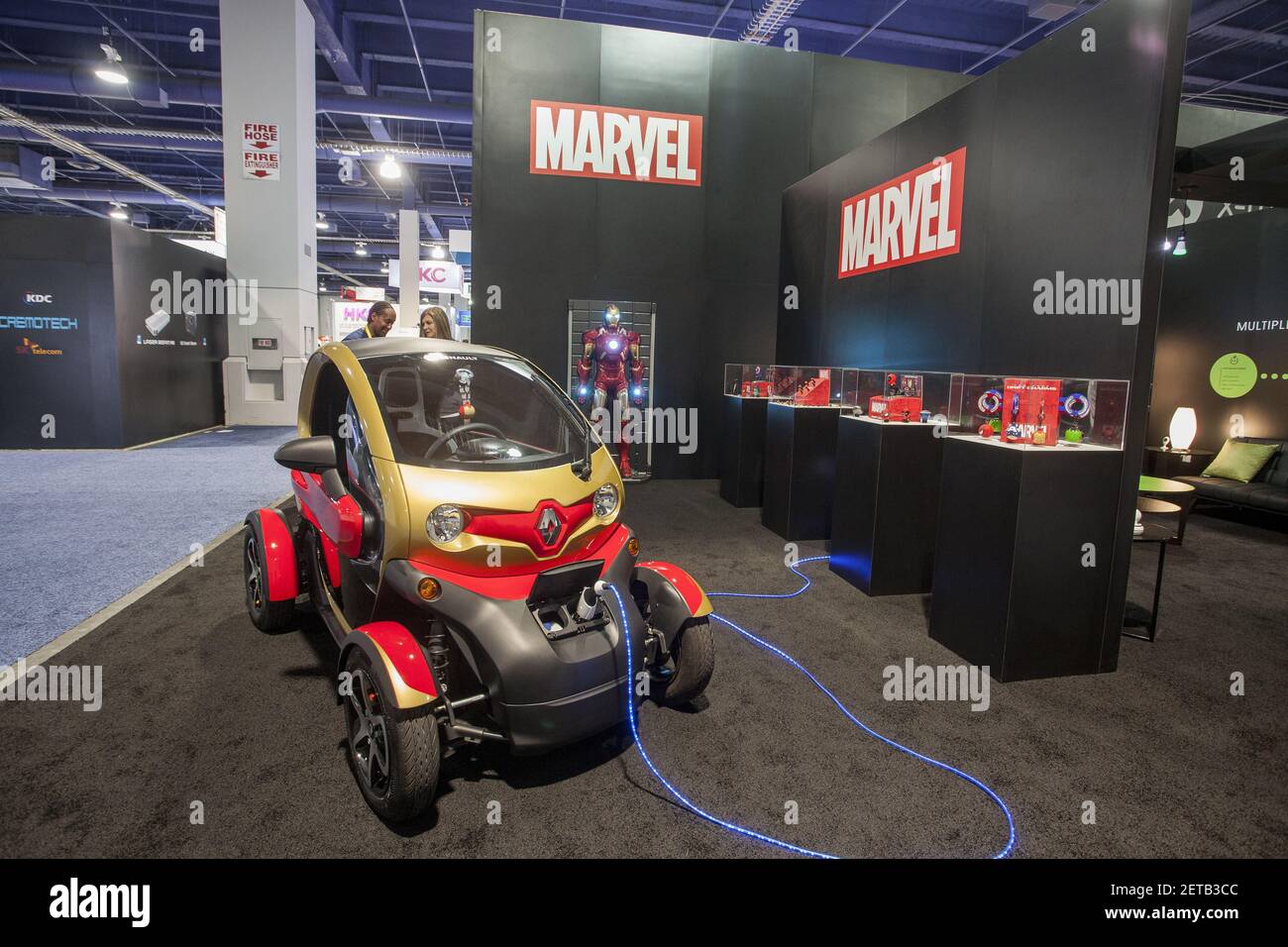 Marvel Booth at the Consumer Electronics Show held in Las Vegas, Nevada ...