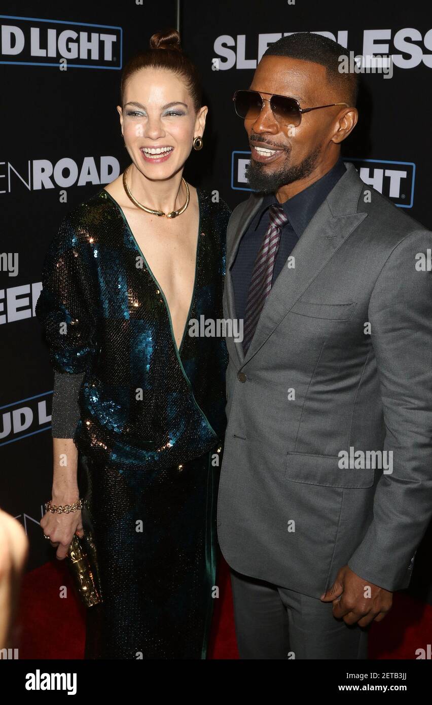Michelle Monaghan and Jamie Foxx at The Sleepless LA Premiere held at ...