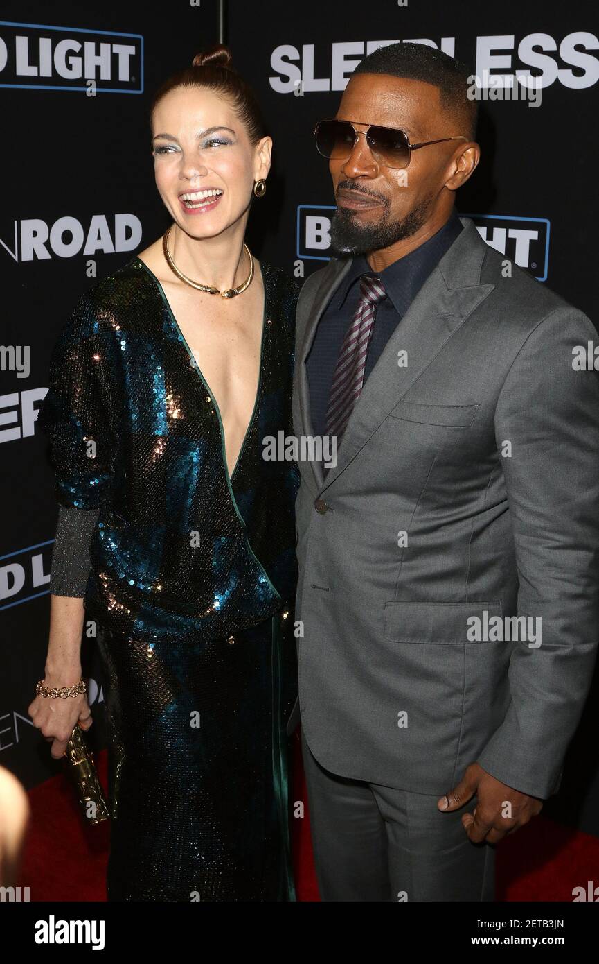 Michelle Monaghan and Jamie Foxx at The Sleepless LA Premiere held at ...