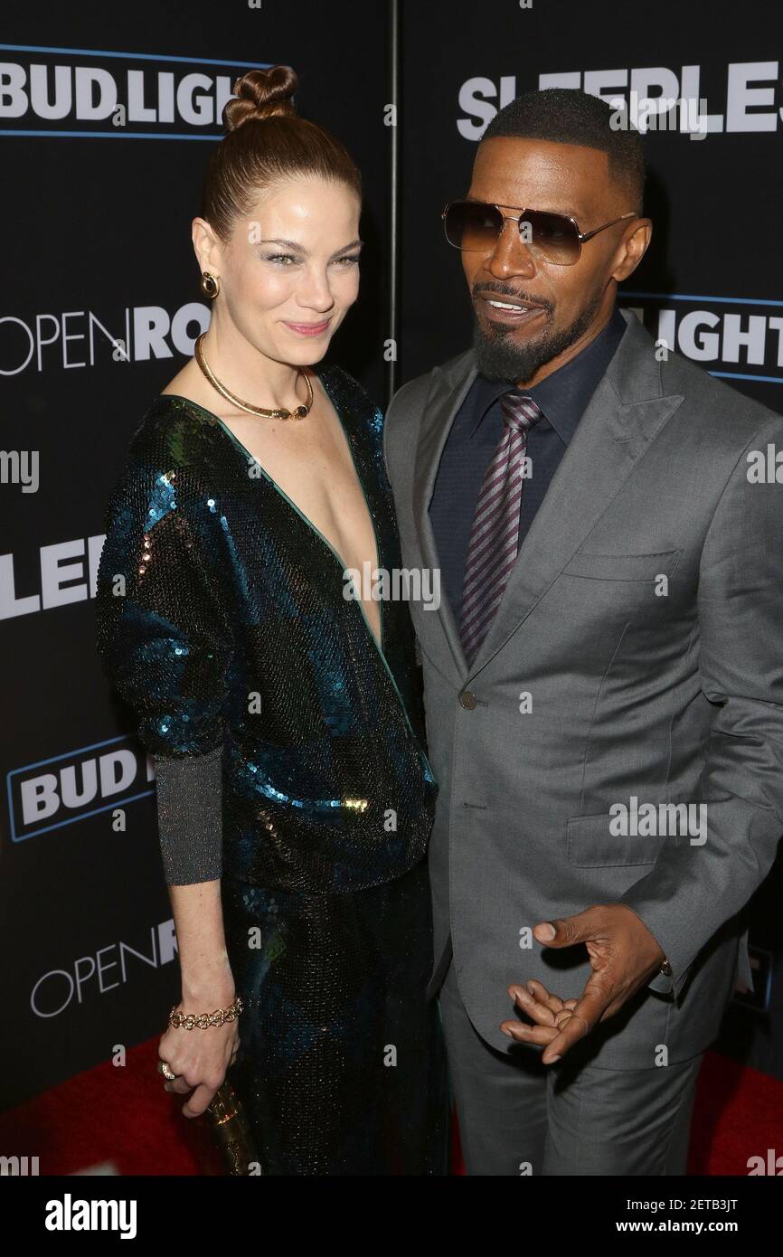 Michelle Monaghan and Jamie Foxx at The Sleepless LA Premiere held at ...