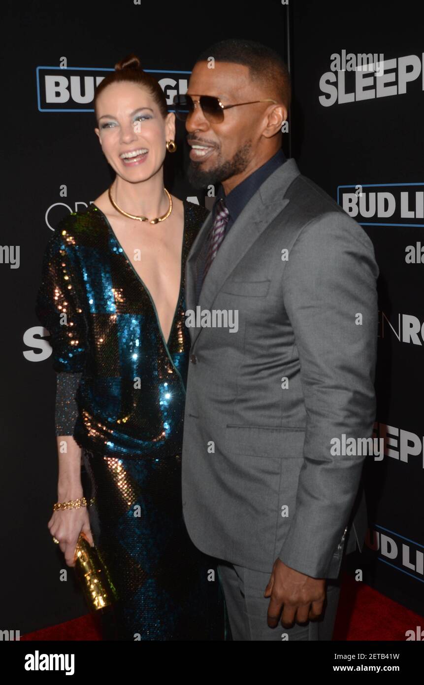 Michelle Monaghan, Jamie Foxx at the "Sleepless" Los Angeles Premiere ...